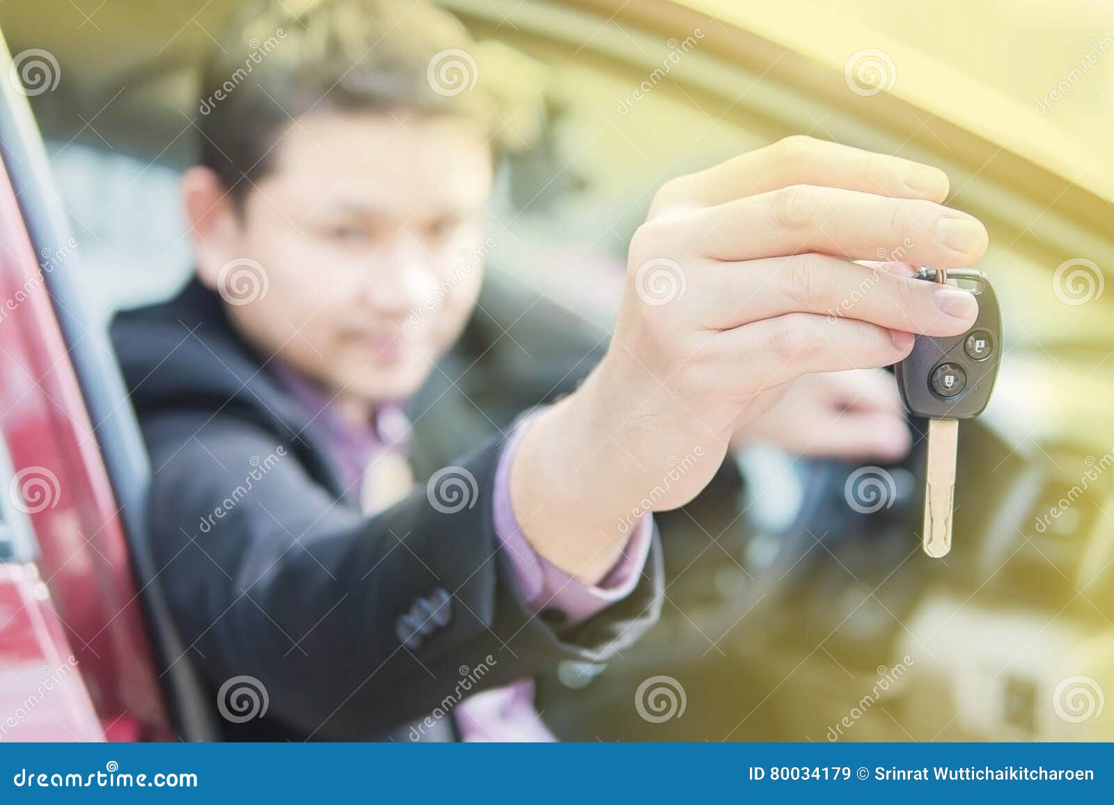 Man is giving a car key stock image. Image of sale, transport - 80034179