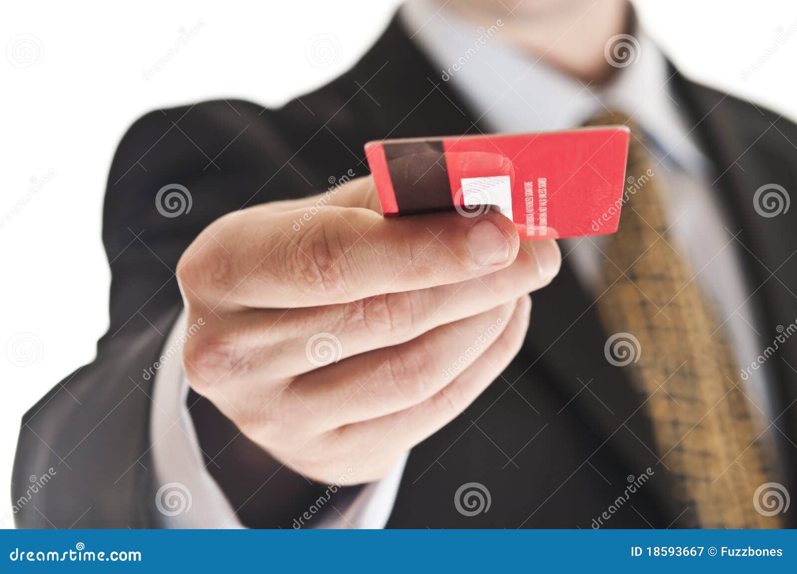 Man giving credit card stock image. Image of isolated - 18593667