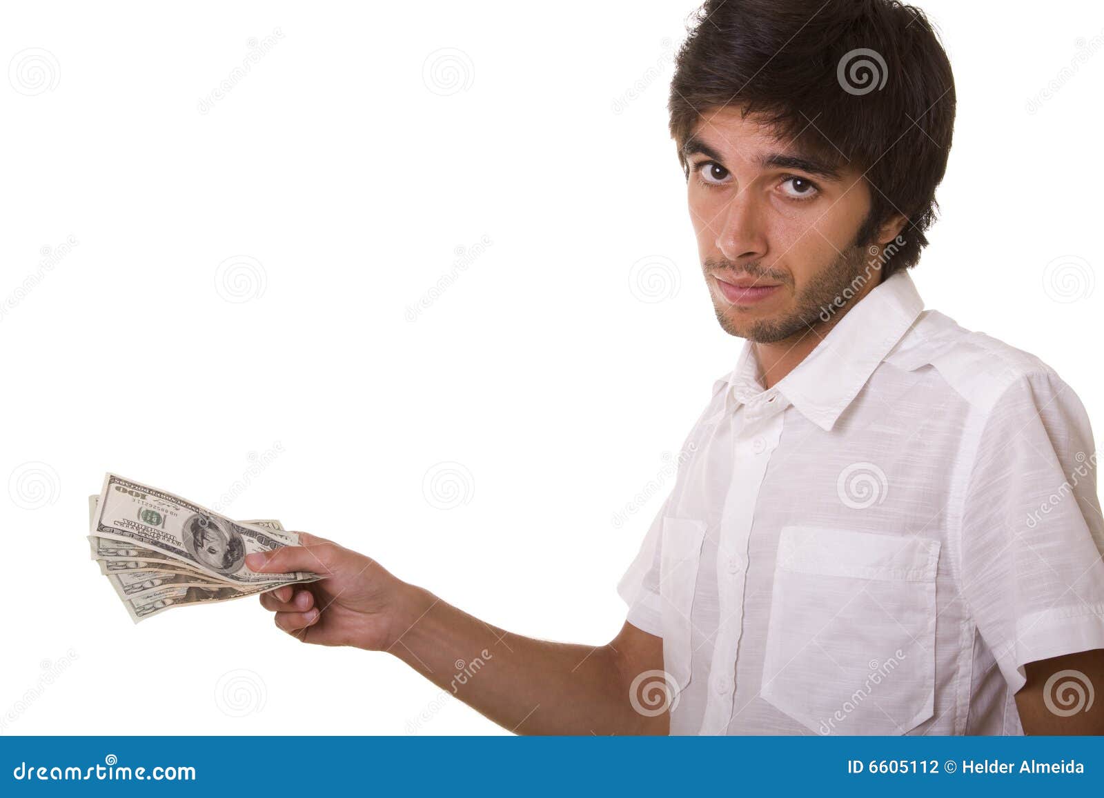 Man giving dollars stock photo. Image of bills, money - 6605112