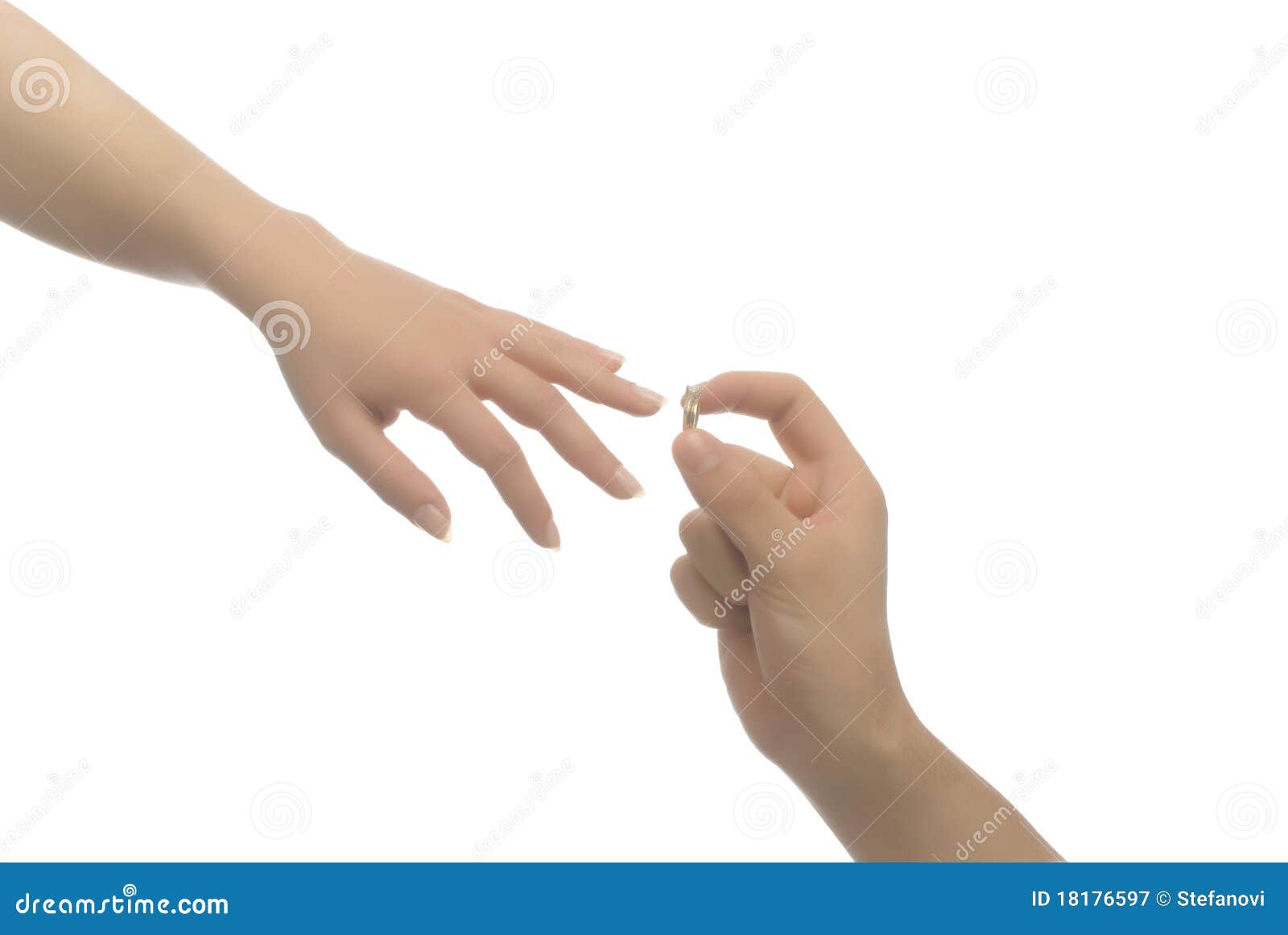Man Giving an Engagement Ring To a Woman Stock Image - Image of hold ...