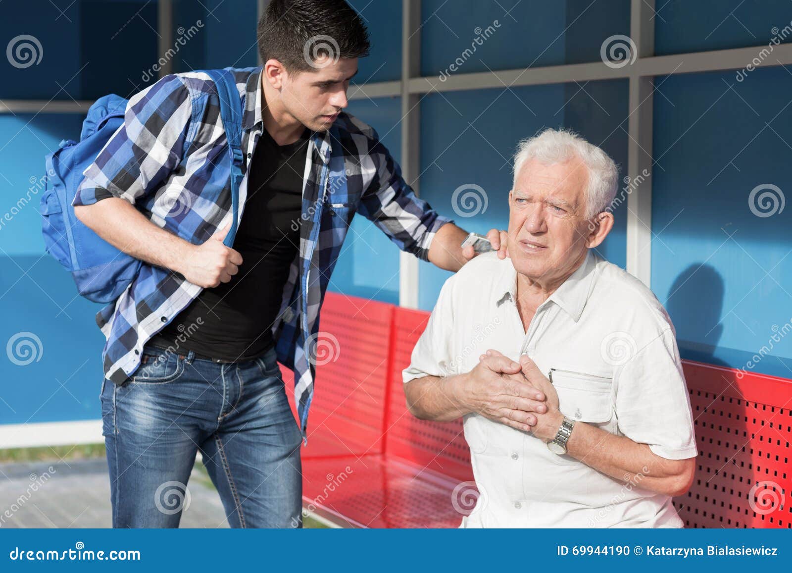 Man giving first aid stock photo. Image of alarm, breast - 69944190