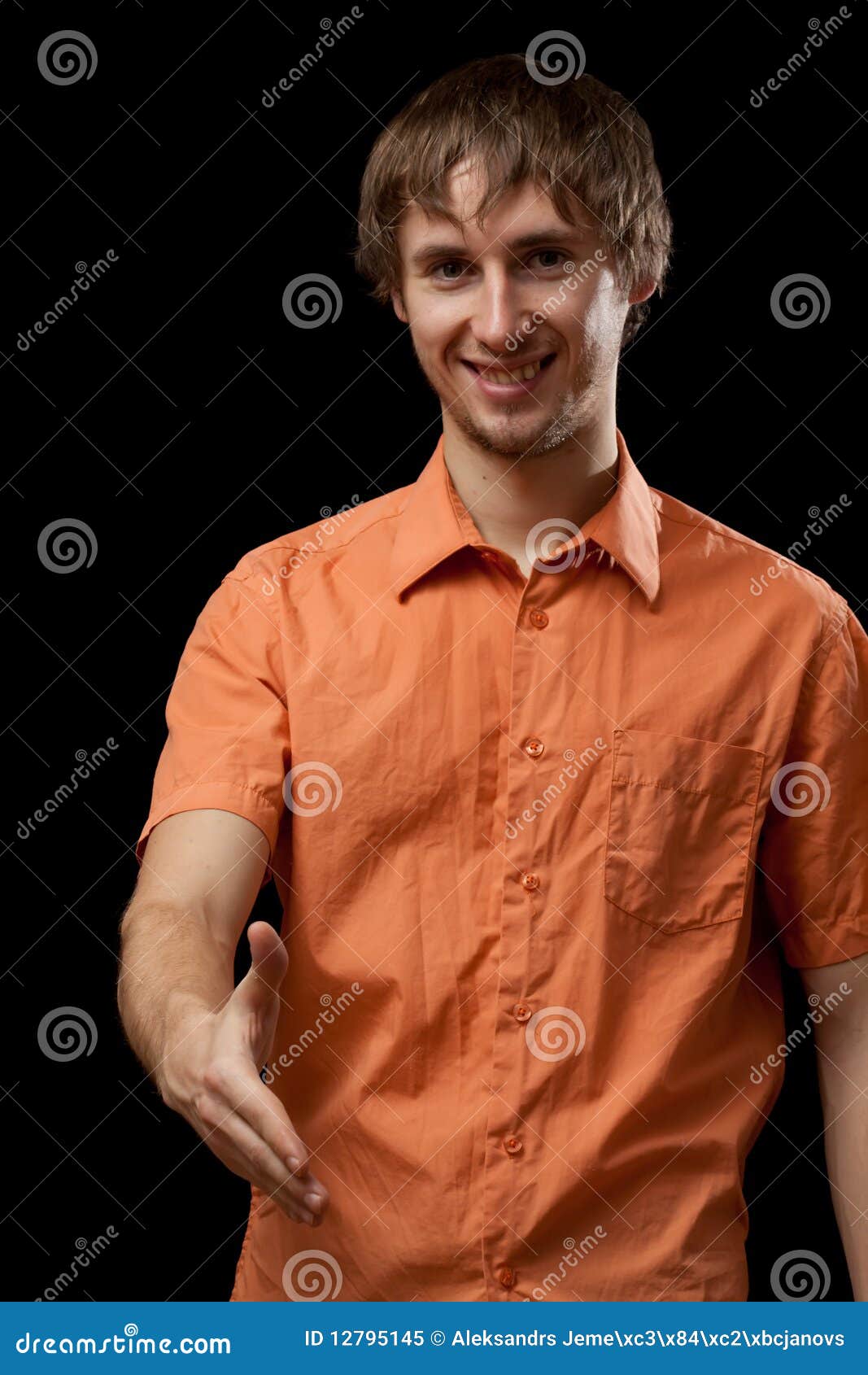 Man giving hand stock image. Image of interview, discussion - 12795145