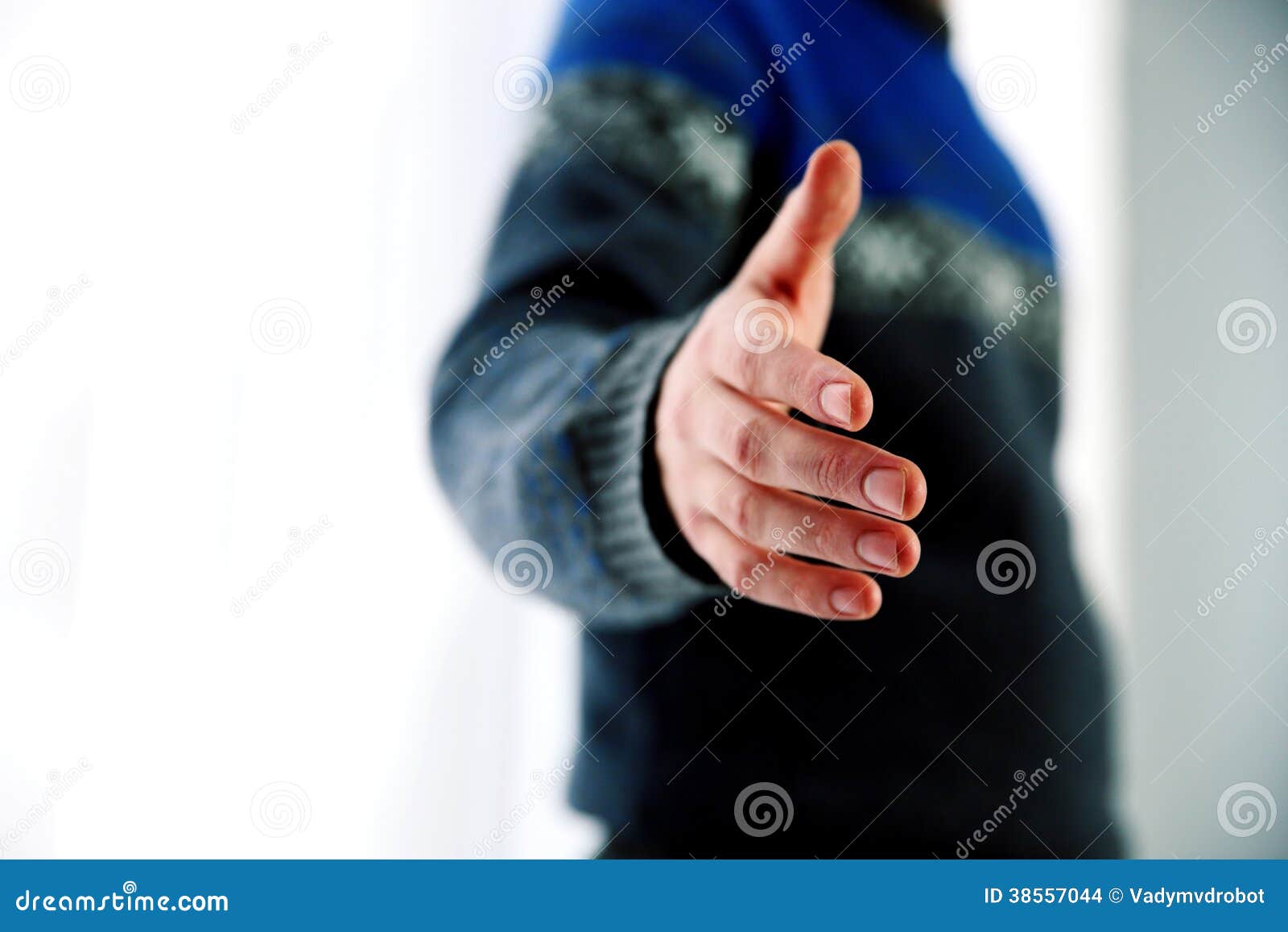 Man Giving His Hand for Handshake Stock Photo - Image of giving ...