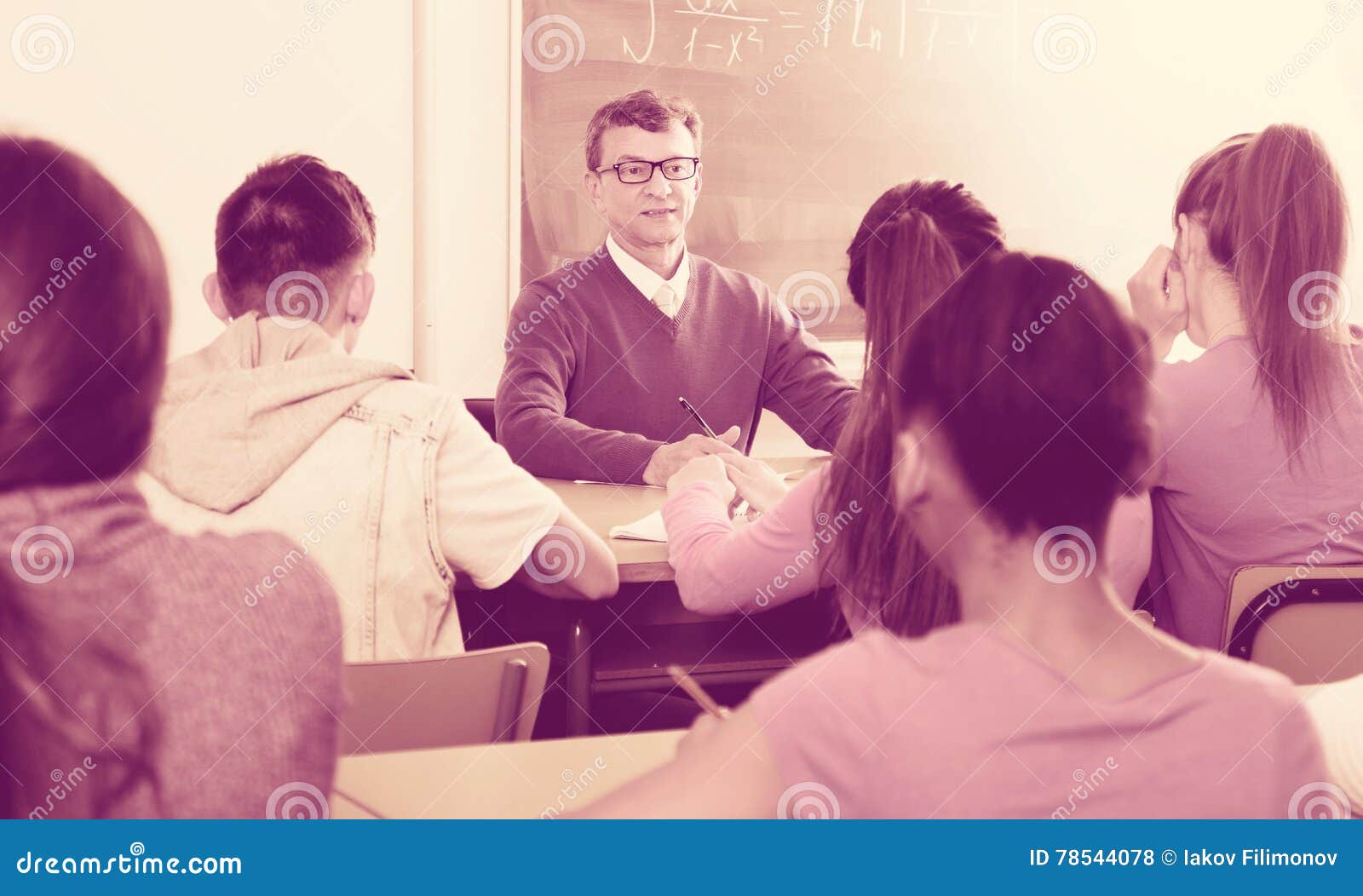 Man giving a math lesson stock photo. Image of mixed - 78544078