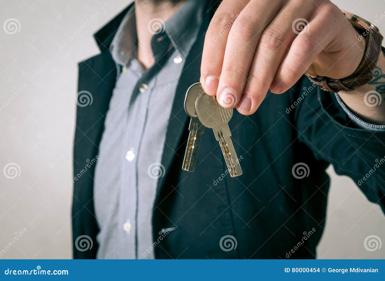 Man giving new keys stock photo. Image of keys, concept - 80000454