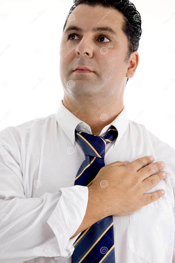 Man Giving Respect by Salute Stock Photo - Image of boss, dressed: 7366936