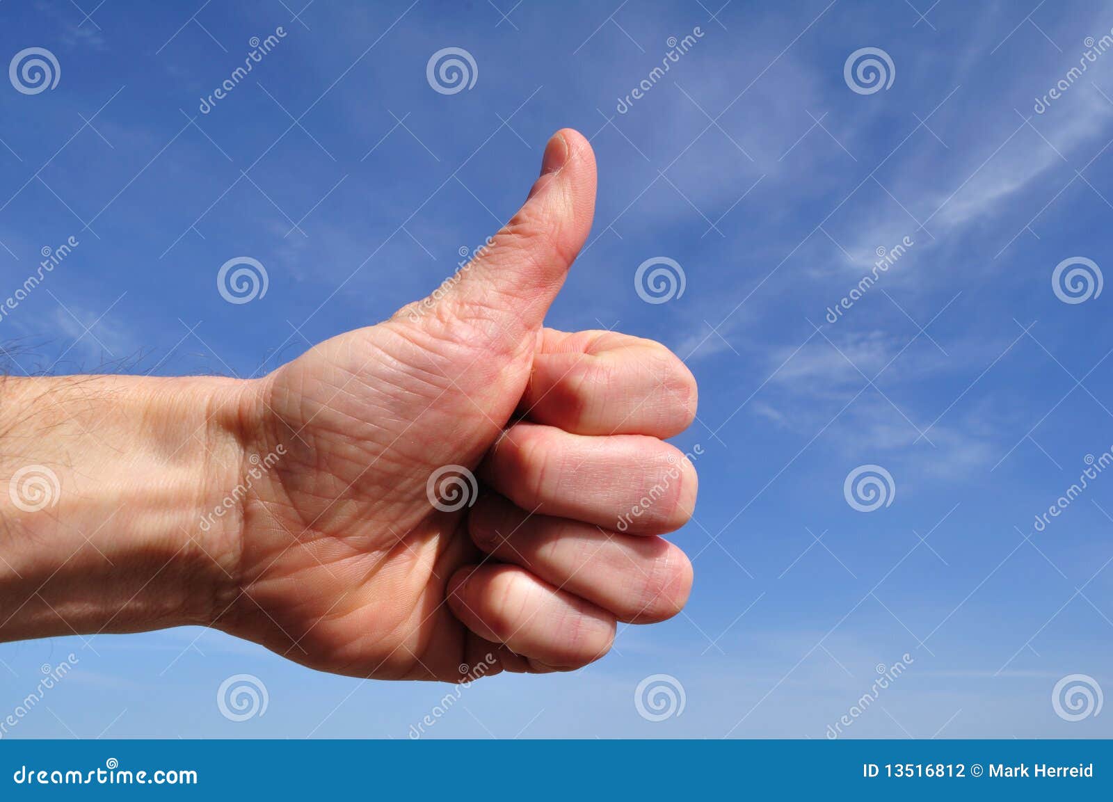 Man Giving Thumbs Up Sign stock photo. Image of copy - 13516812