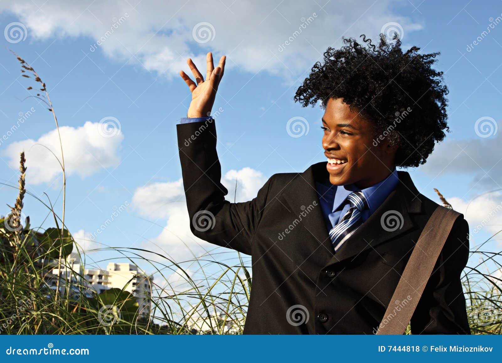 Man glancing stock photo. Image of hand, blue, male, modeling - 7444818