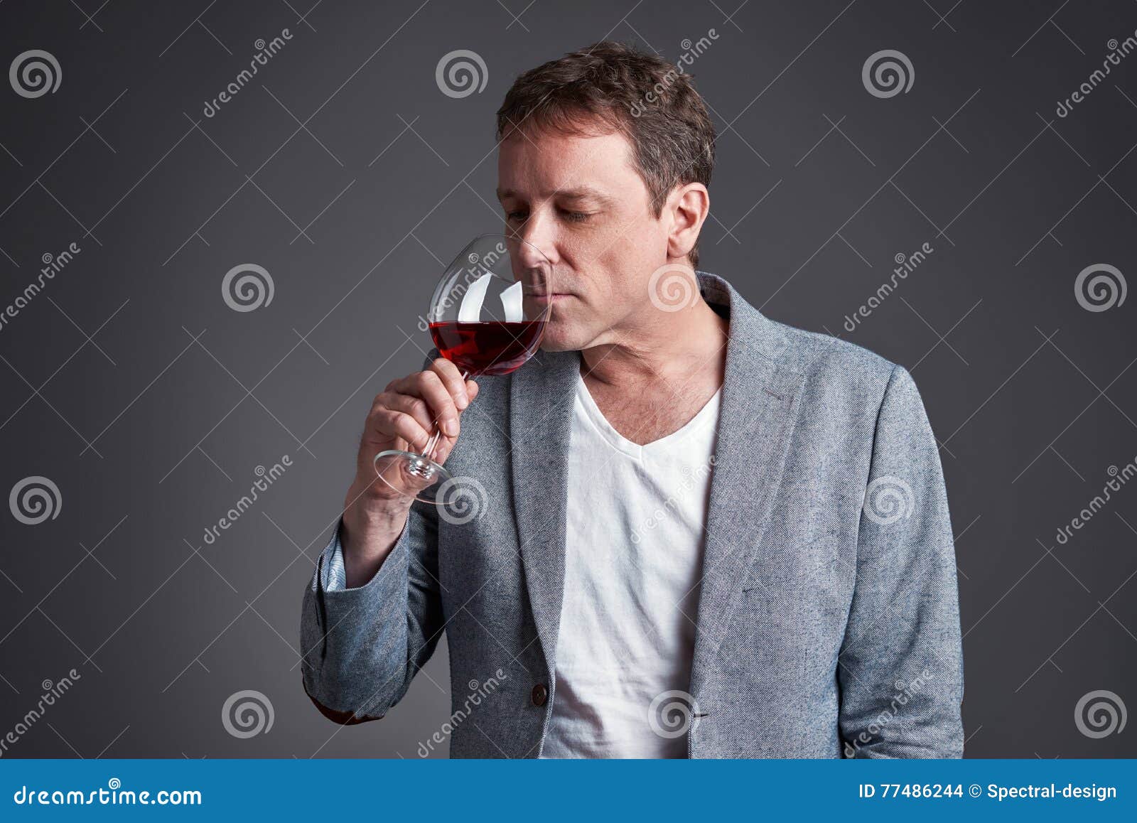 Man with glass of wine stock photo. Image of expert, good - 77486244