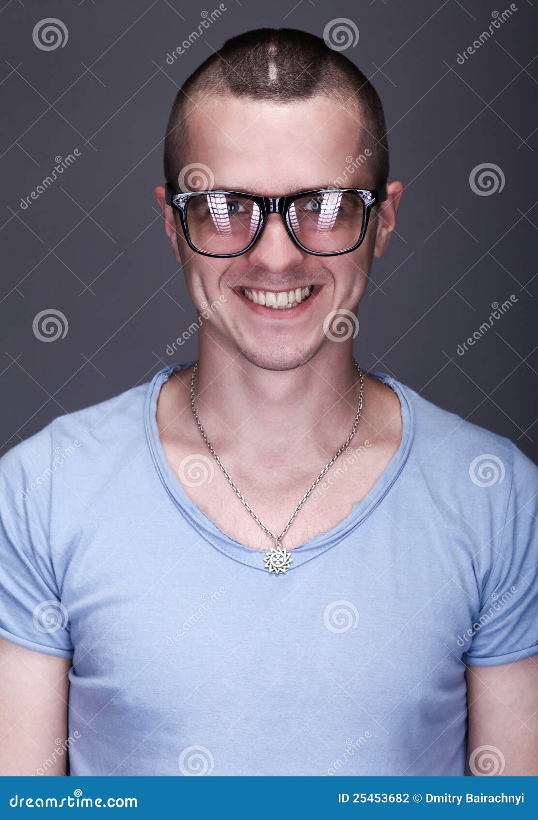 Man in glasses stock photo. Image of person, closeup - 25453682