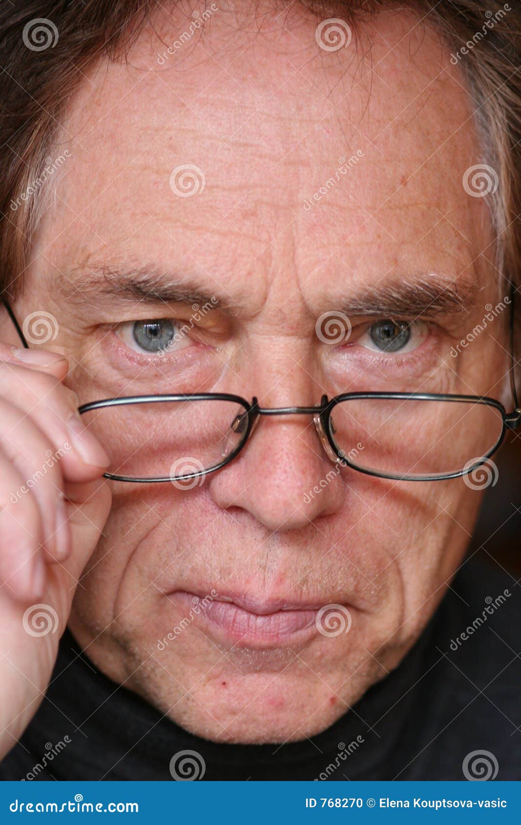 A man with glasses stock photo. Image of portrait, wise - 768270