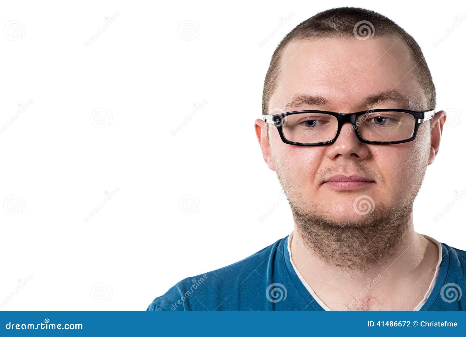 Man in Glasses Looking Back Stock Photo - Image of male, senior: 41486672