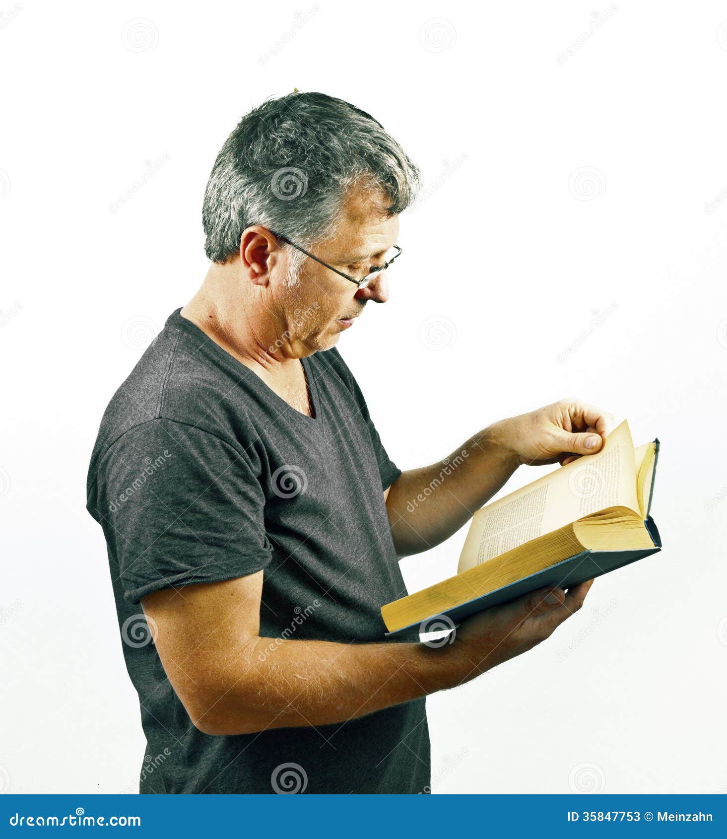 Man with glasses reading stock image. Image of constitutional - 35847753