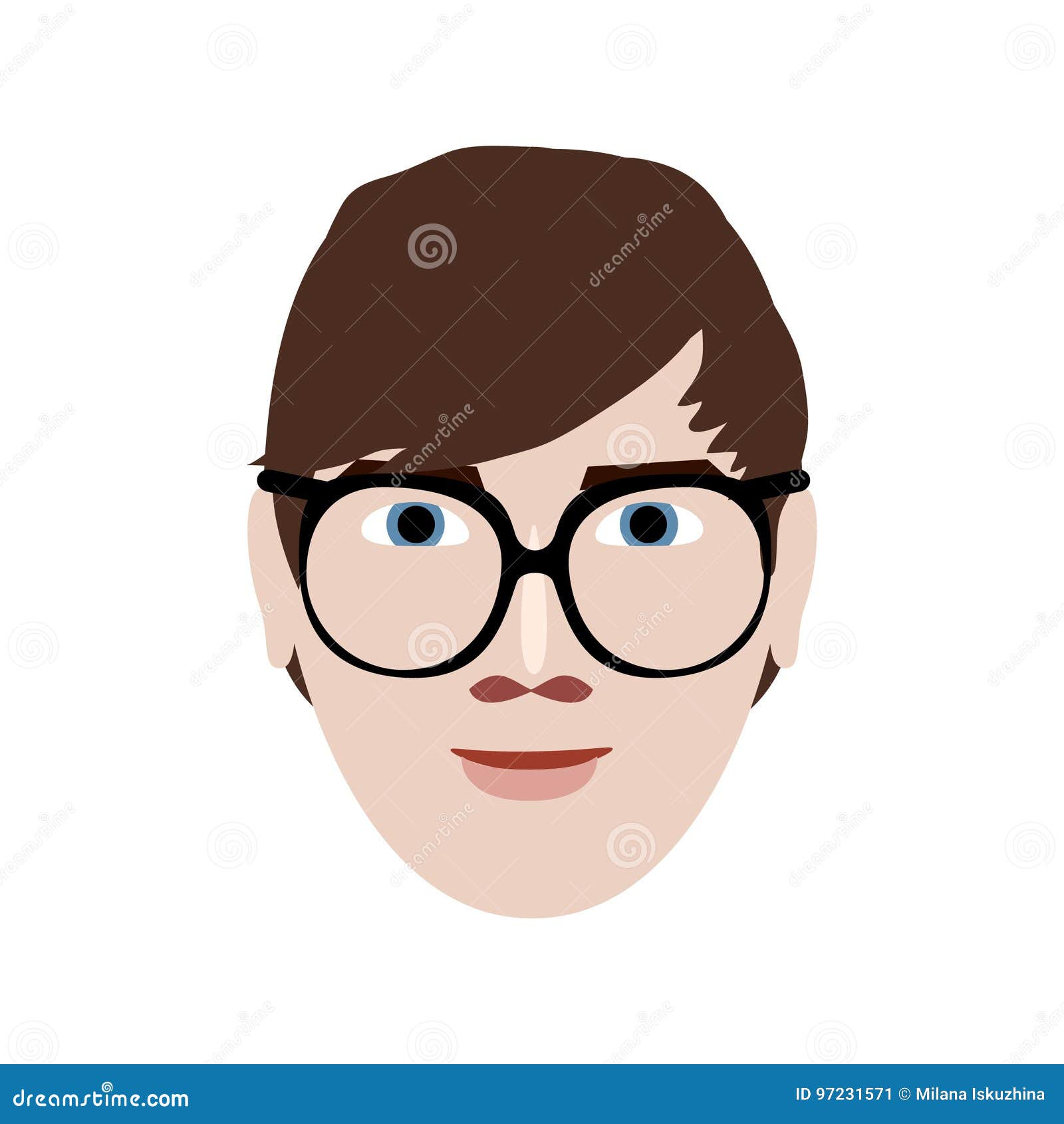 Man with glasses stock vector. Illustration of design - 97231571