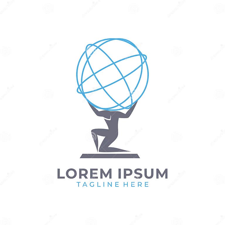 Man with Globe stock illustration. Illustration of earth - 145846092