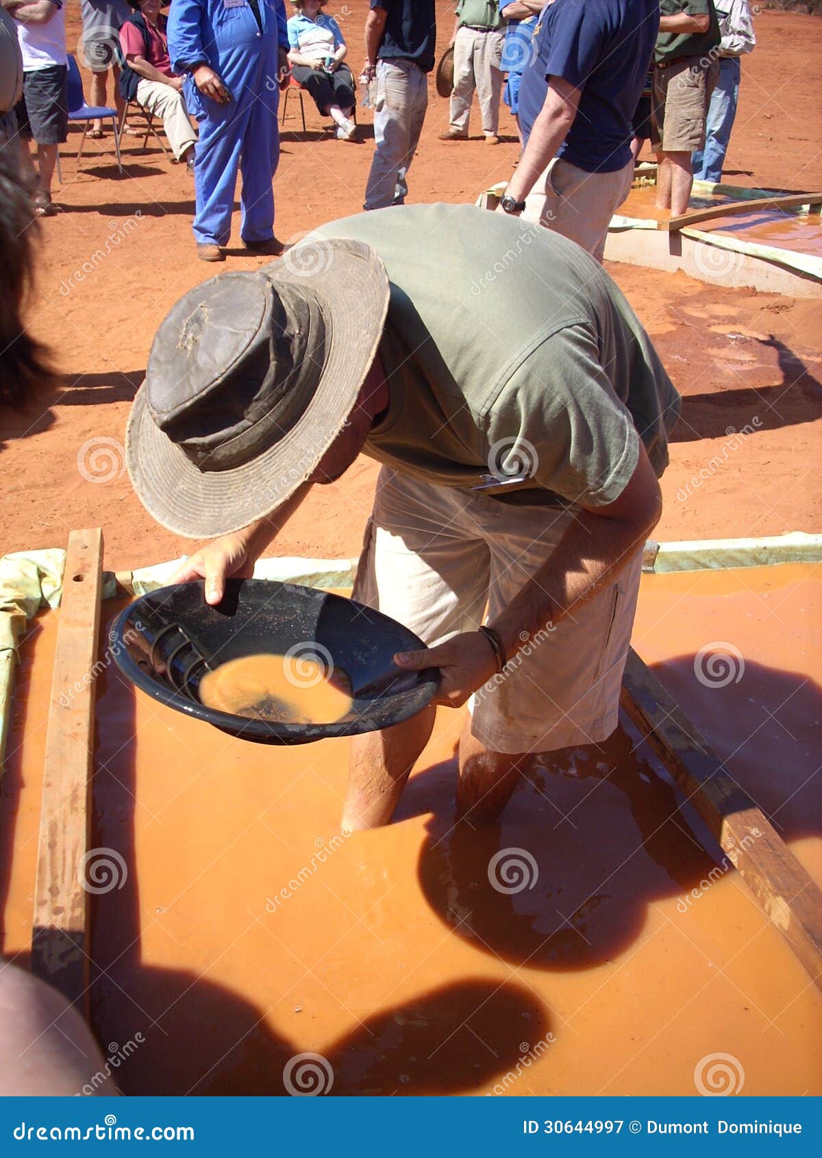 Man gold panning editorial photography. Image of outback - 30644997
