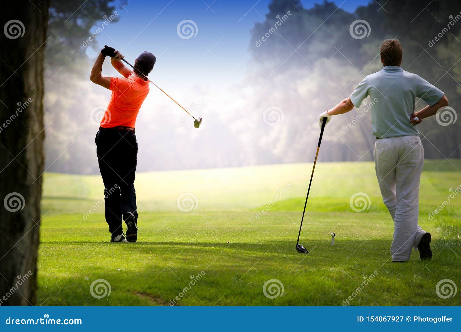 Man Golfer on a Golf Course Editorial Photography - Image of green ...