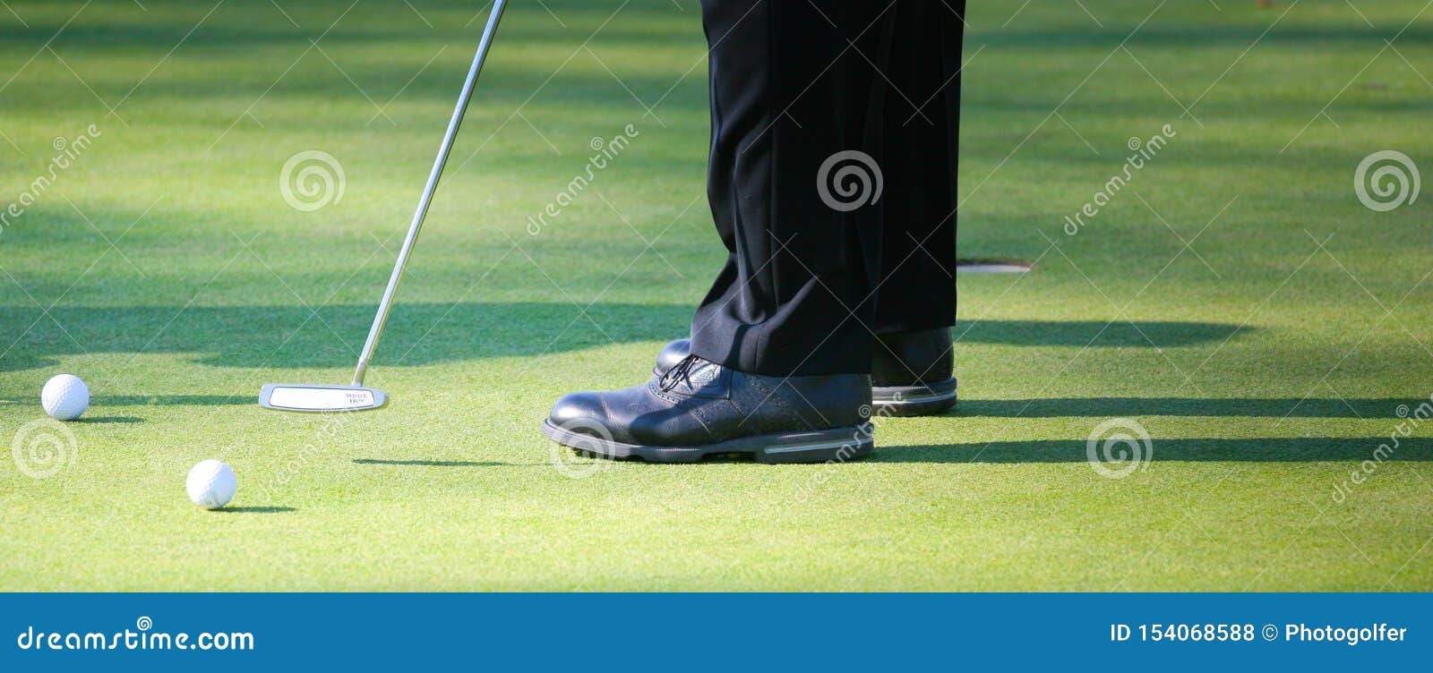 Man Golfer on a Golf Course Stock Photo - Image of green, precision ...