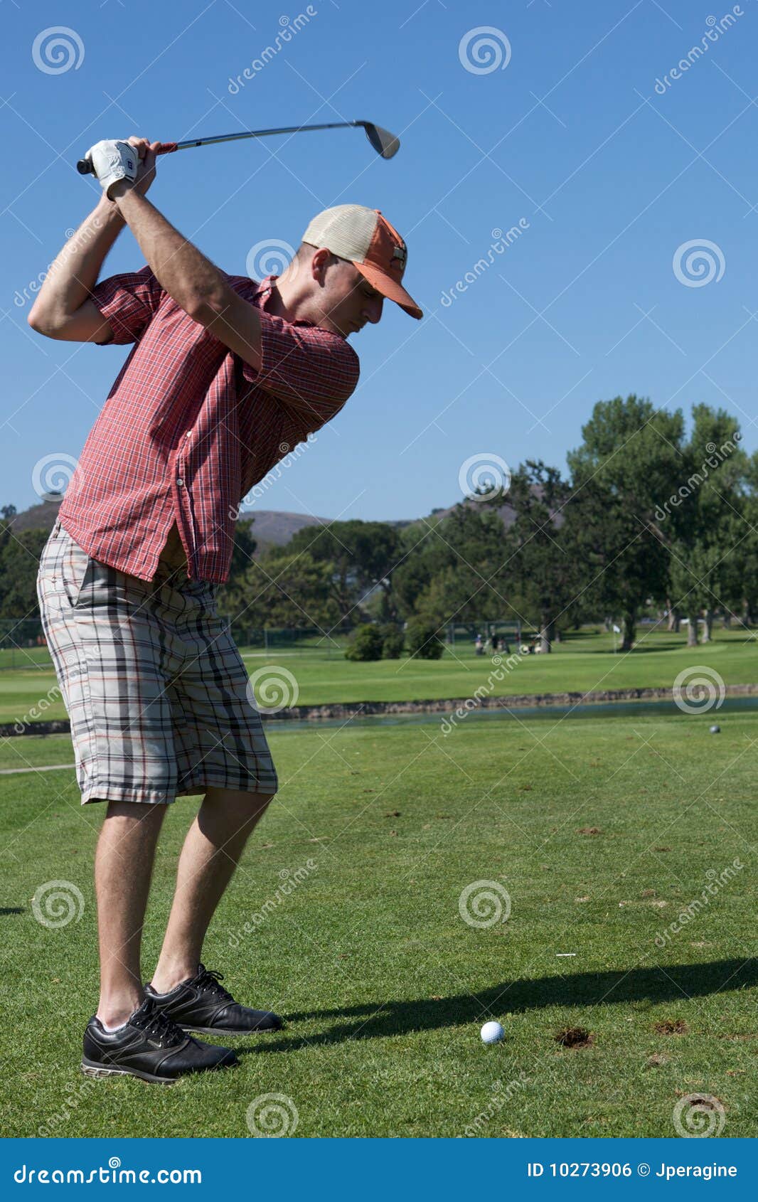 Man Golfing stock photo. Image of golfer, competition - 10273906