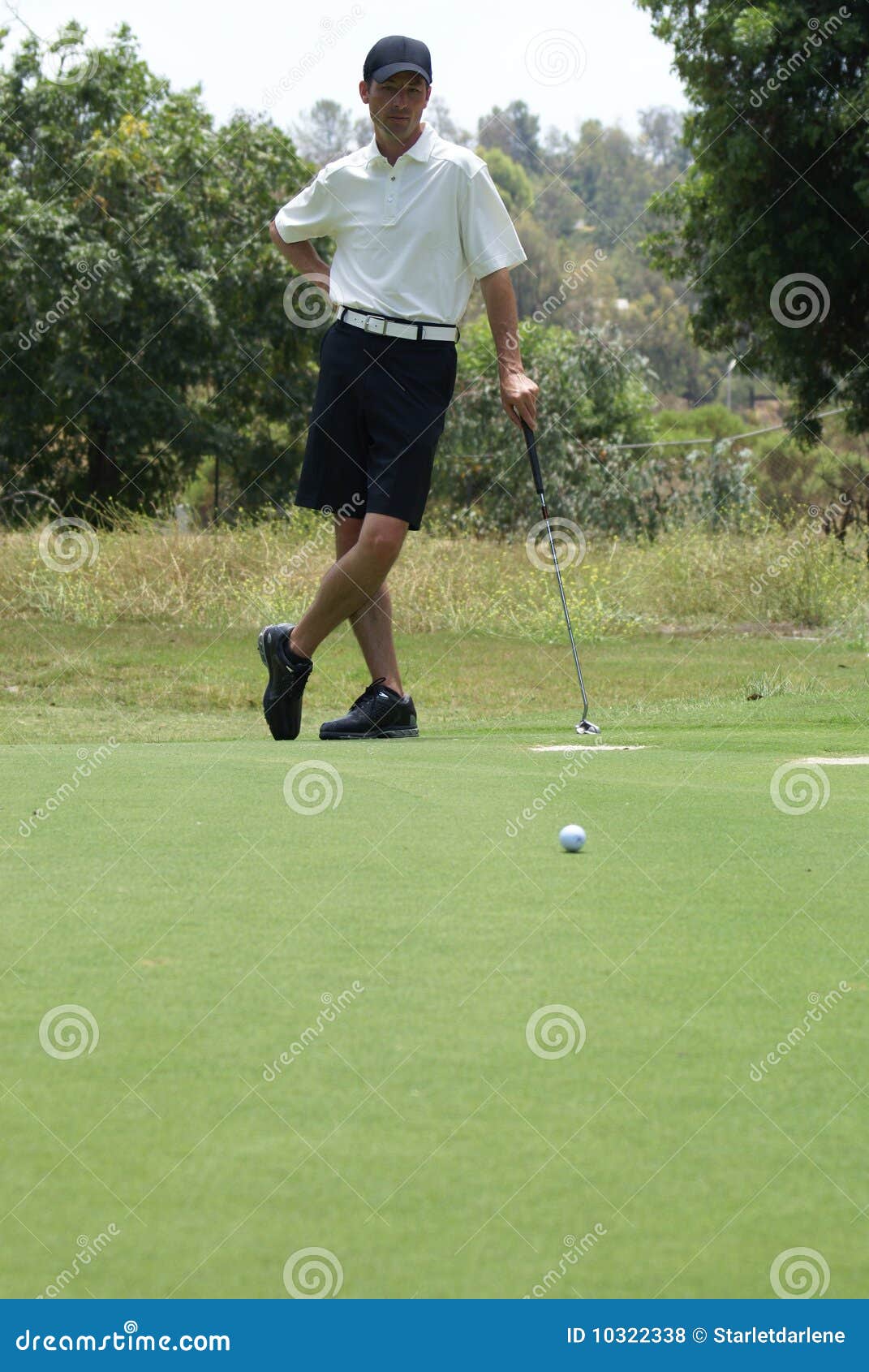 Man Golfing stock photo. Image of golfer, golfing, shoes - 10322338