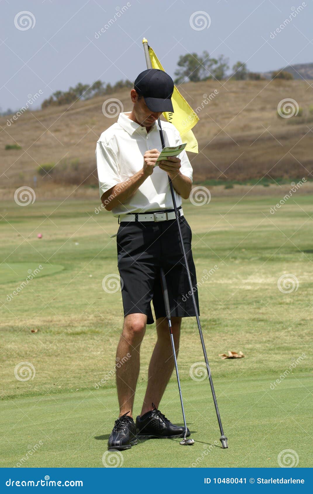 Man Golfing stock image. Image of golfer, golf, golfing - 10480041