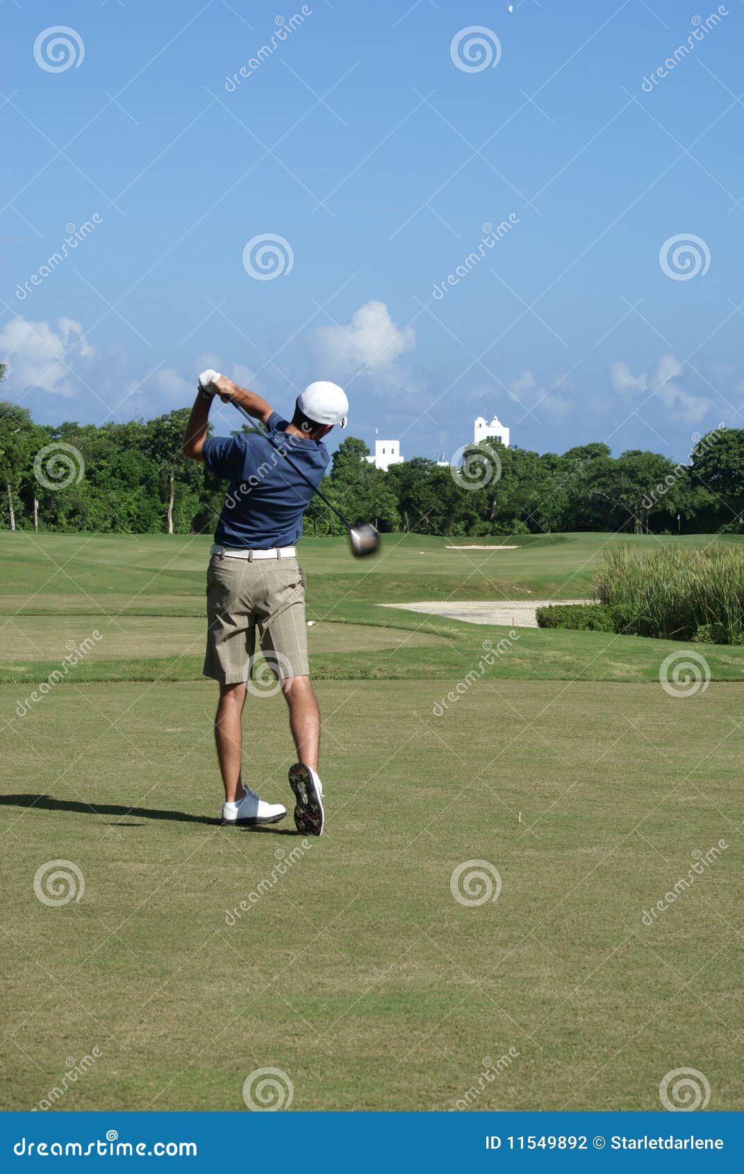 Man Golfing stock photo. Image of mexico, grass, golfer - 11549892