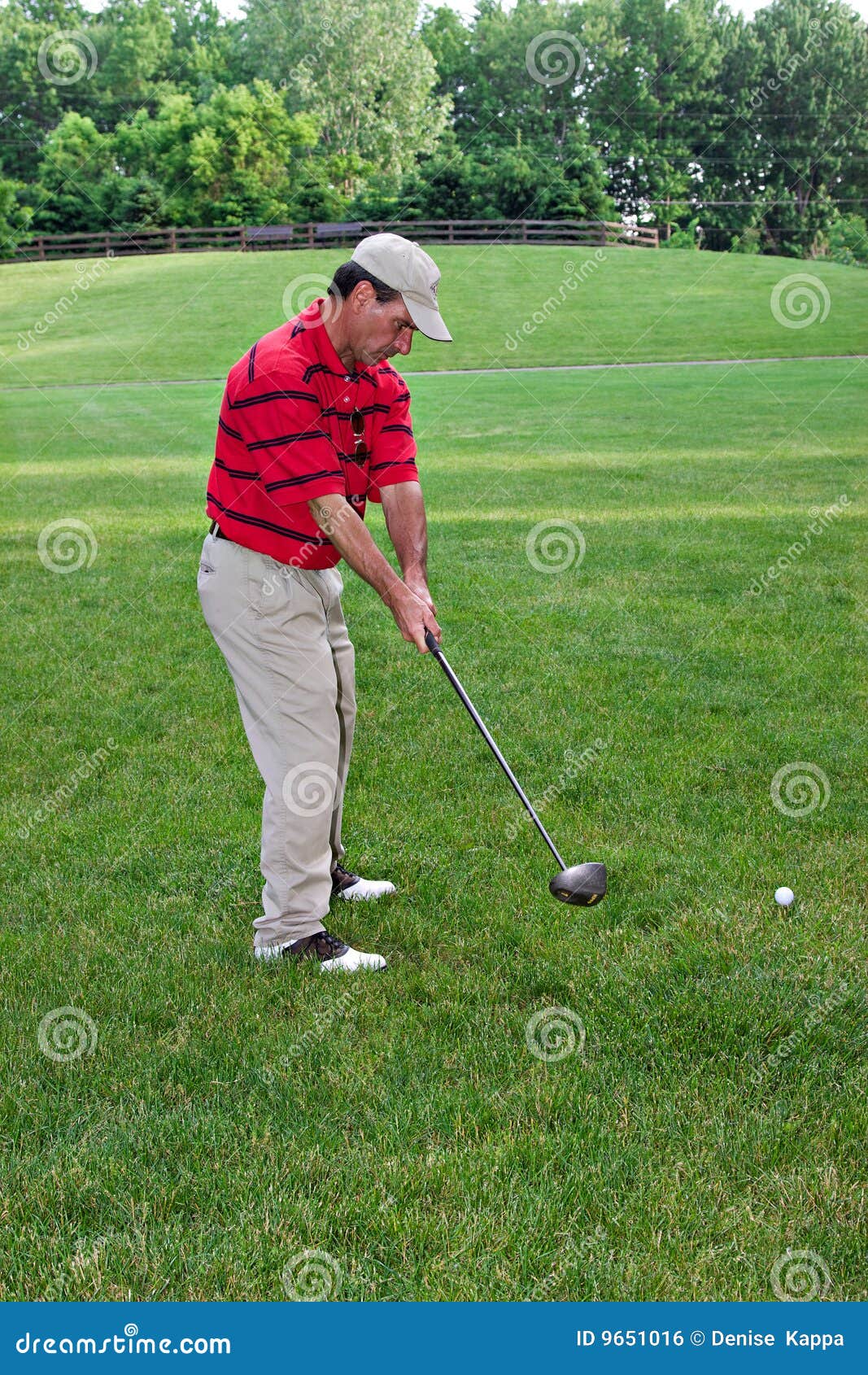 Man Golfing stock photo. Image of summer, spring, outdoor - 9651016