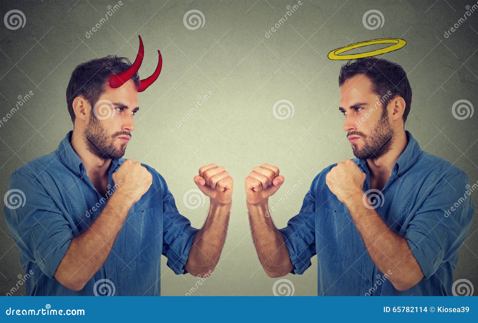 Man good fighting evil stock photo. Image of background - 65782114