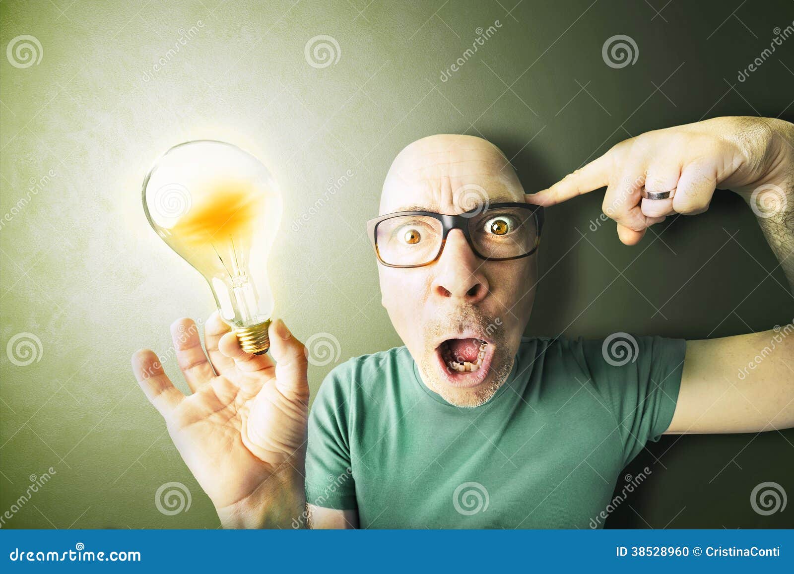 Man got an amazing idea stock photo. Image of making - 38528960