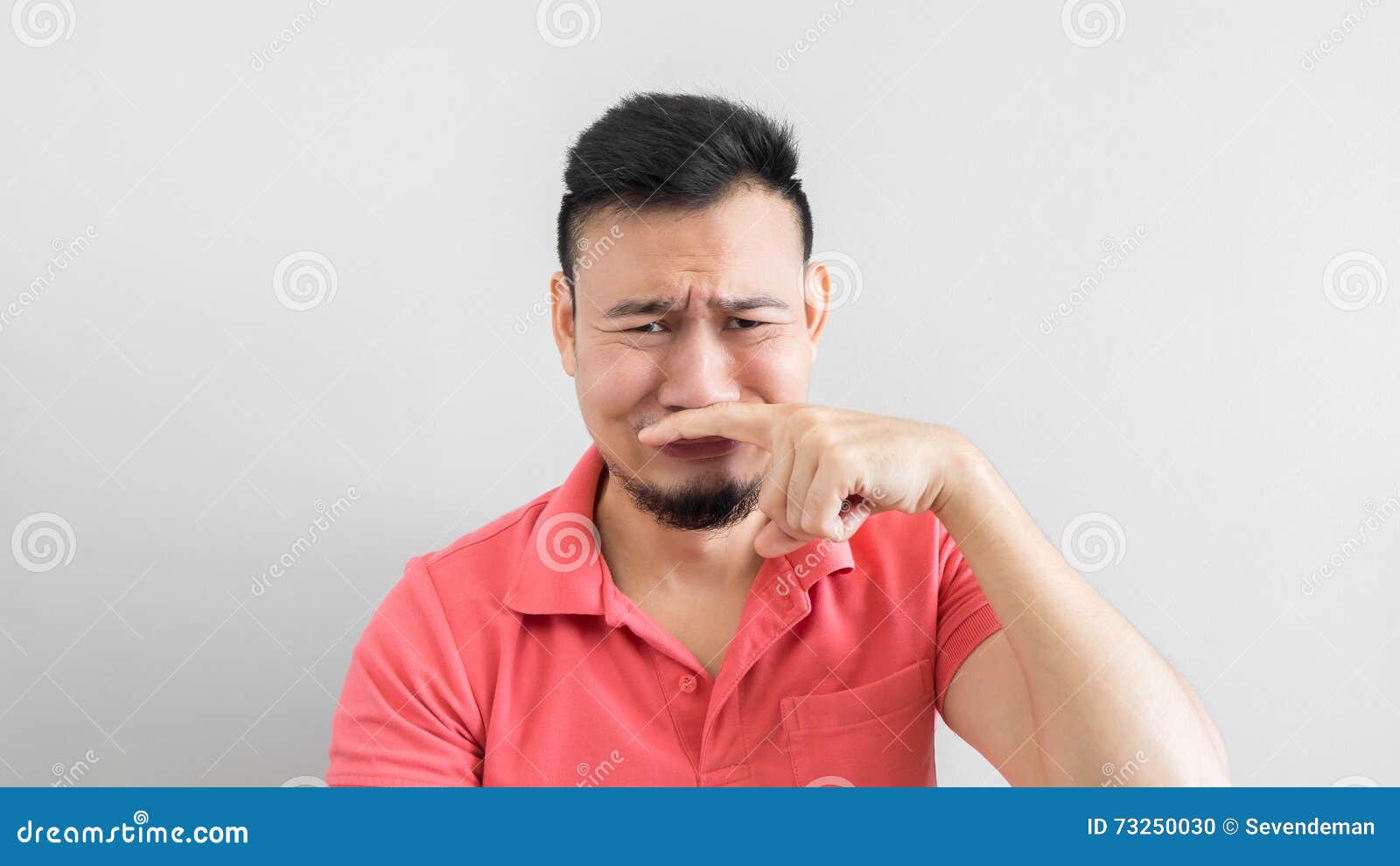 Man got bad smell. stock photo. Image of smell, disgust - 73250030