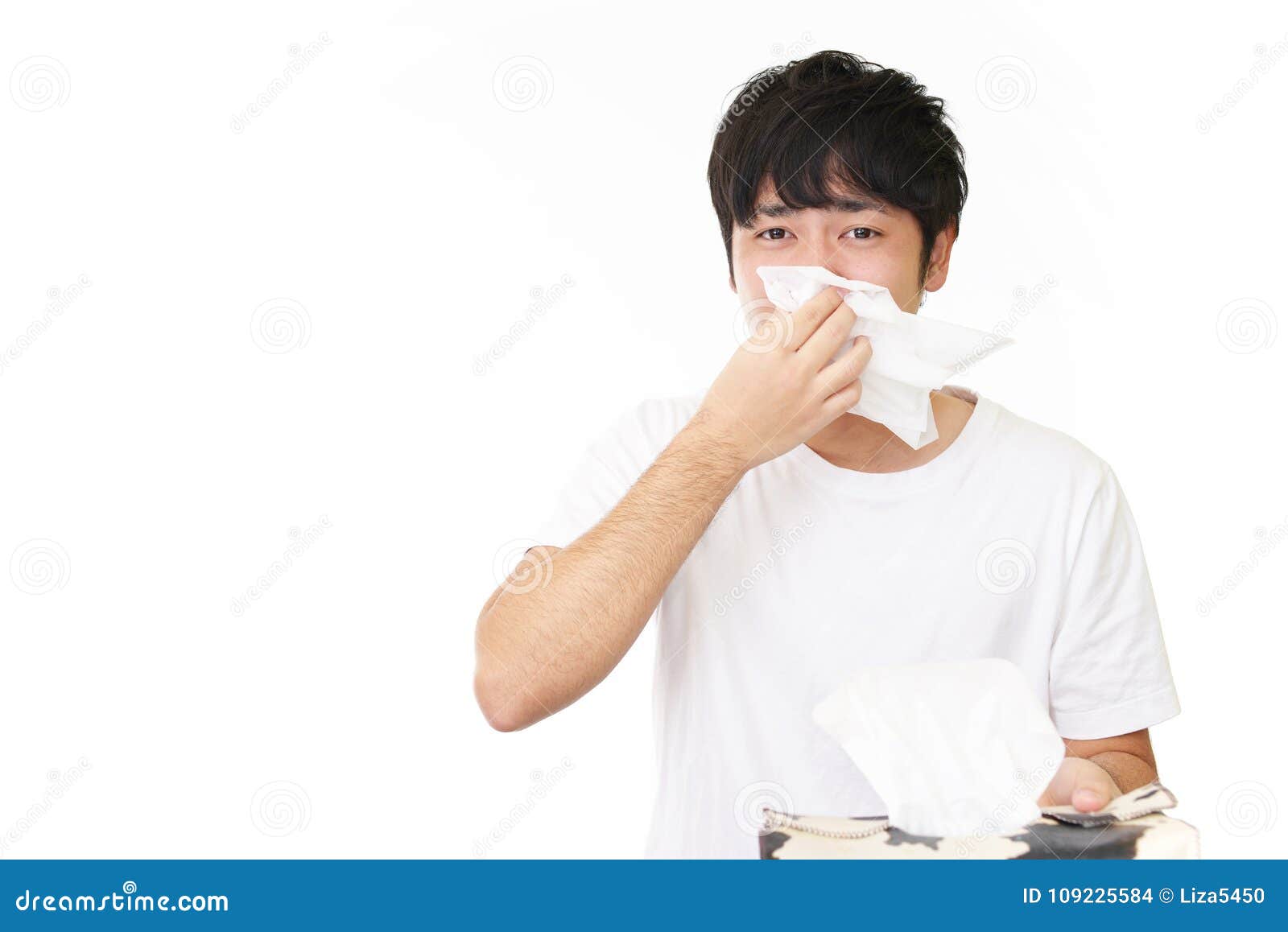 Man got a cold stock photo. Image of anxiety, hospital - 109225584