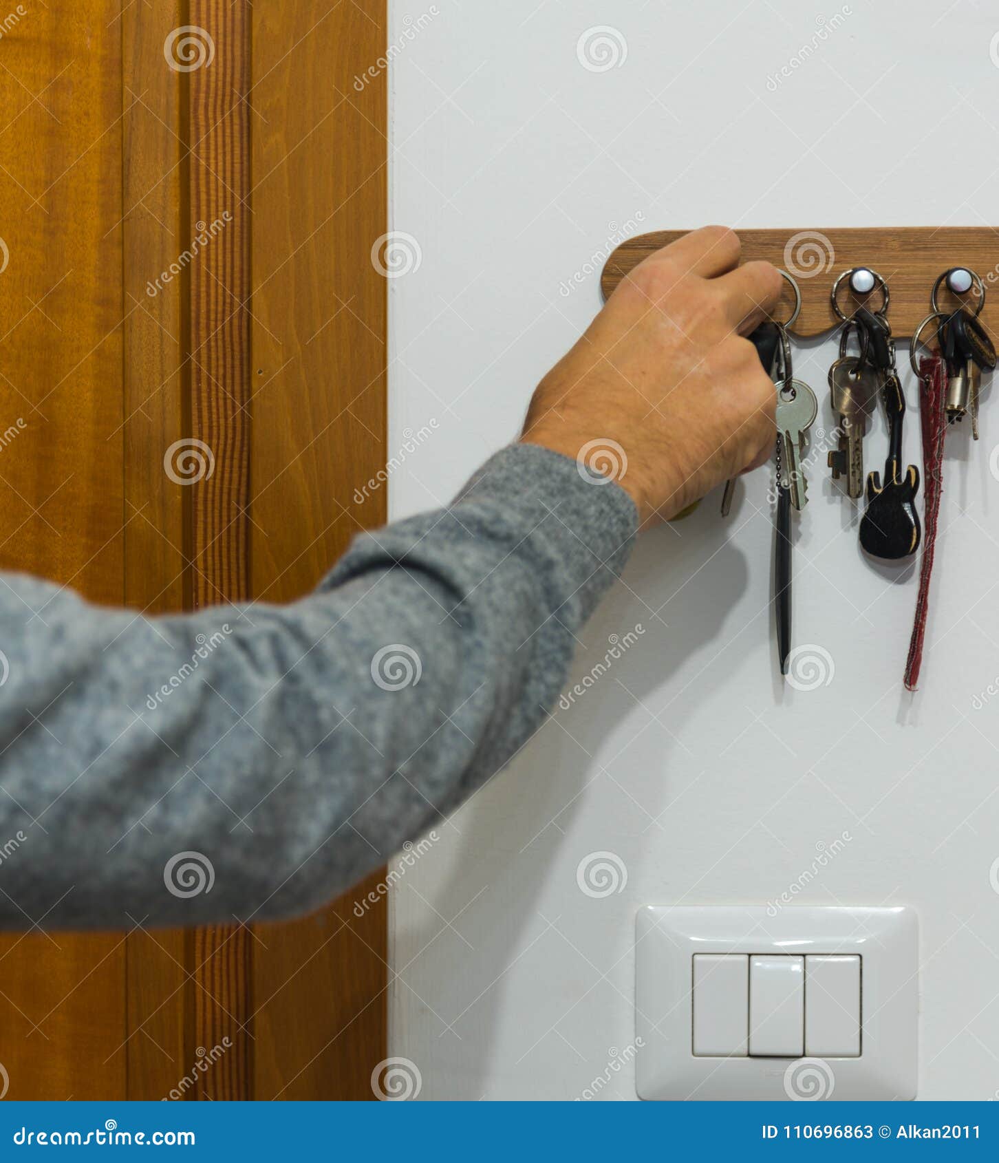 Man grabbing the key stock image. Image of ideas, scooter - 110696863