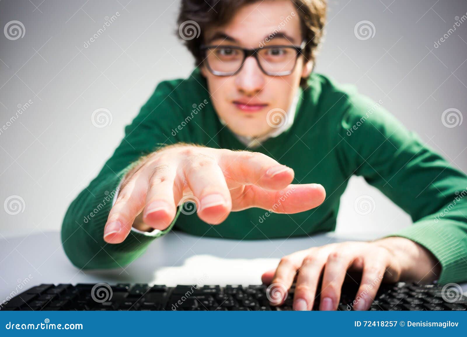 Man grabbing something stock image. Image of european - 72418257
