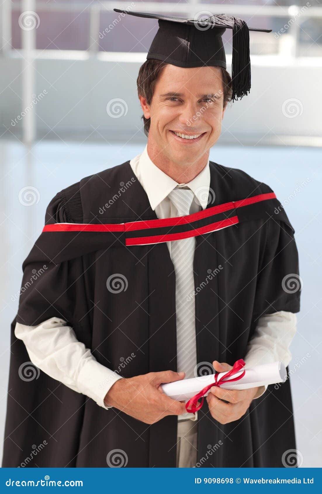 Man Graduating from University Stock Photo - Image of pride, smile: 9098698