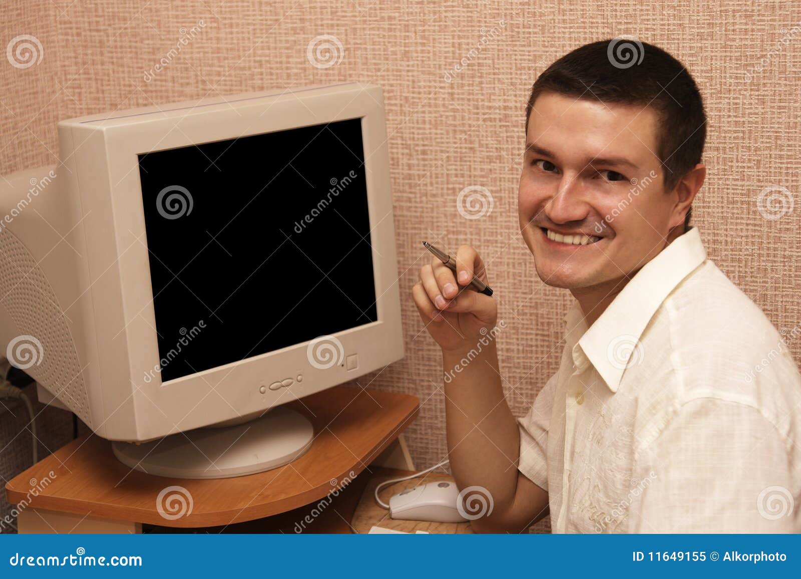 Man and graph stock image. Image of person, expression - 11649155