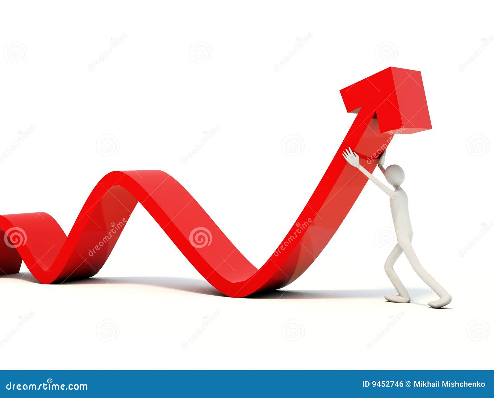 Man with graph stock illustration. Illustration of accounting - 9452746