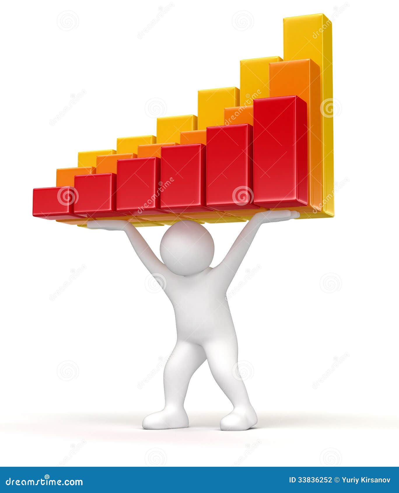 Man and Graph stock illustration. Illustration of data - 33836252