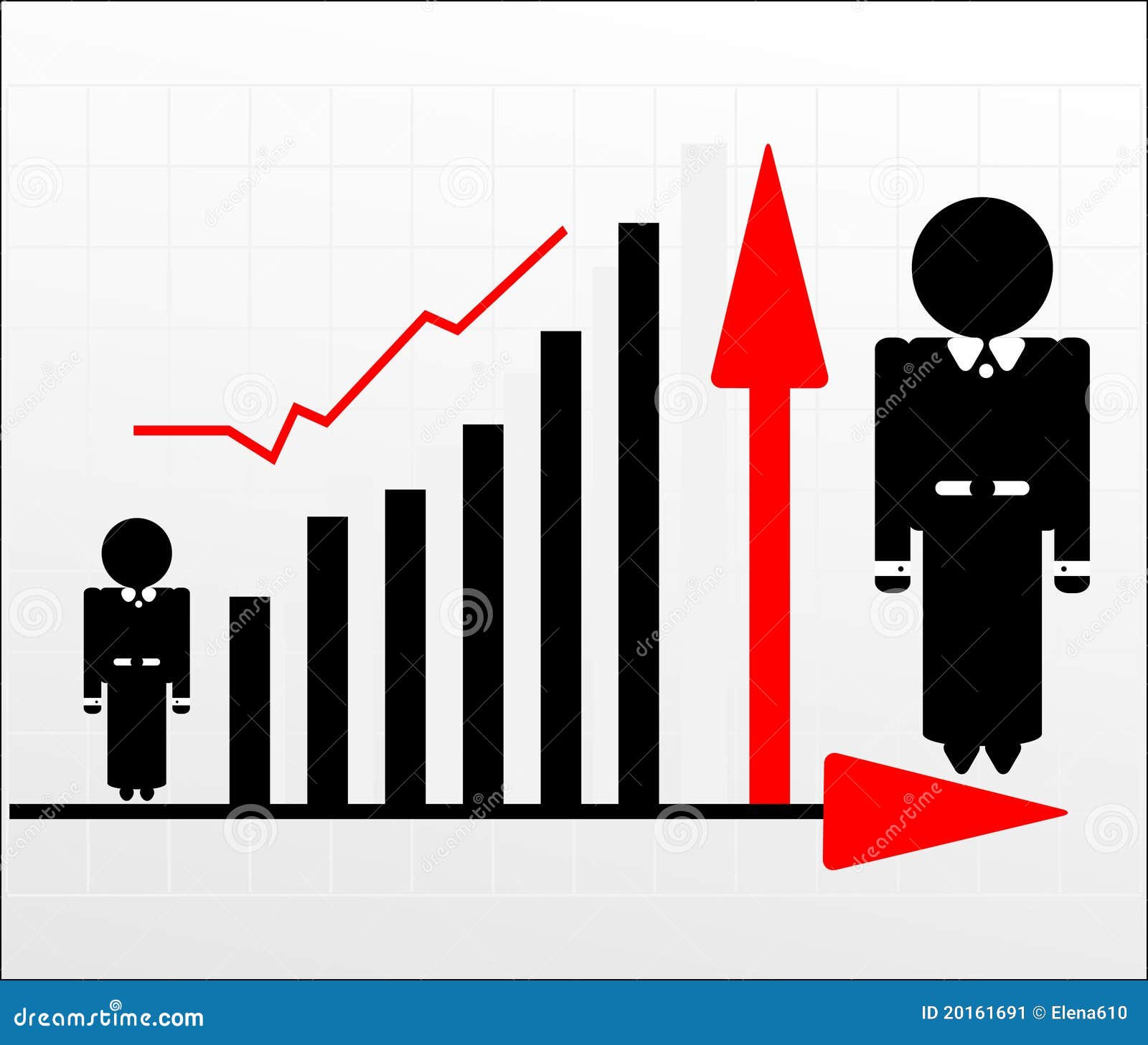 Man with graphic stock vector. Illustration of individuality - 20161691