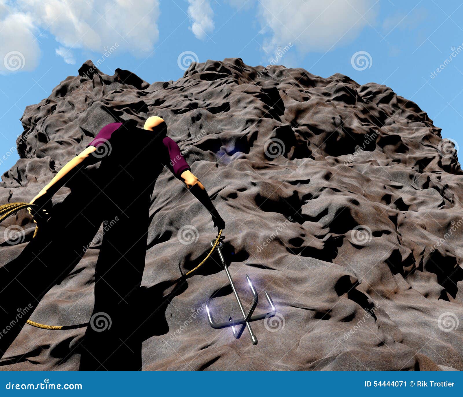 Man grapple cliff stock illustration. Illustration of cliff - 54444071