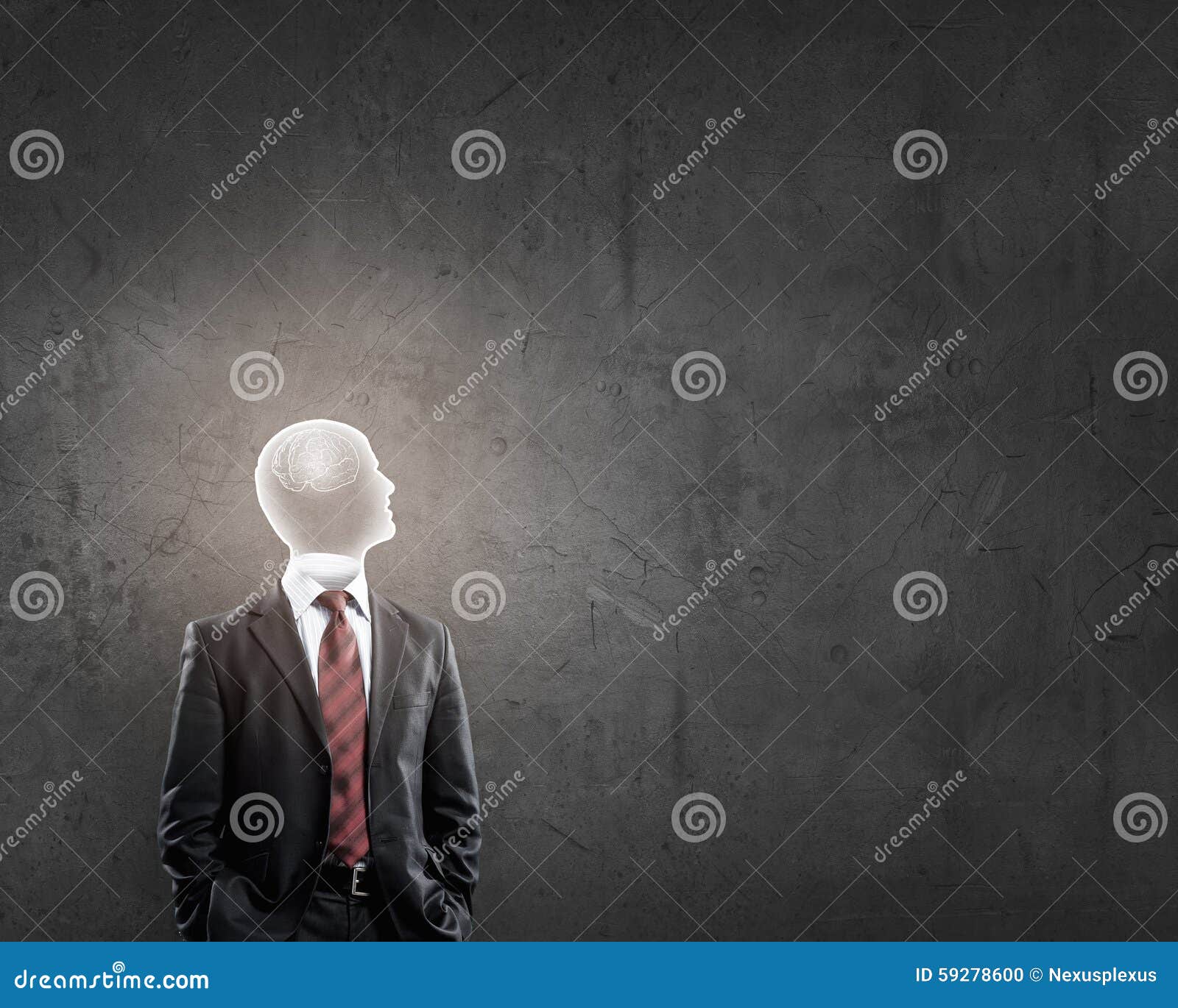 Man of great mind stock photo. Image of work, business - 59278600