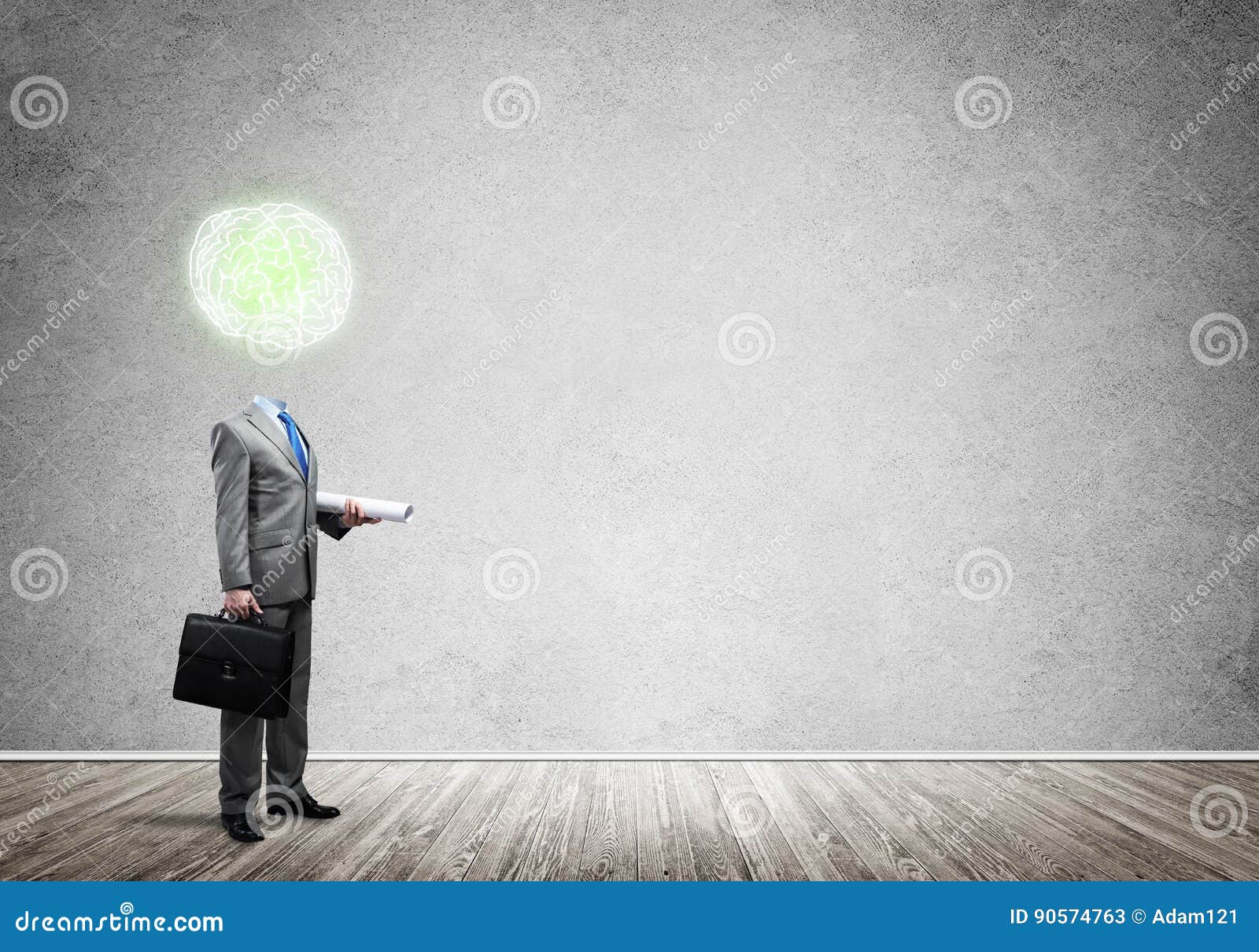 Man of great mind stock image. Image of business, mind - 90574763