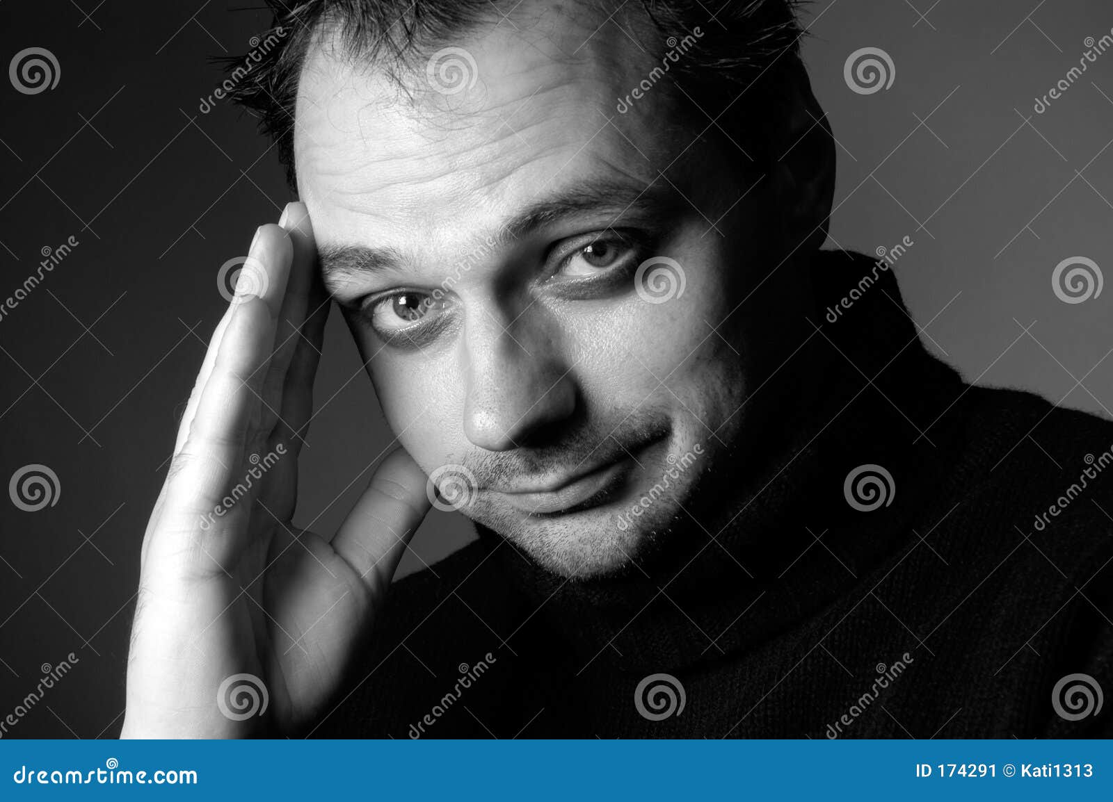 Man: grin II stock image. Image of portrait, males, people - 174291