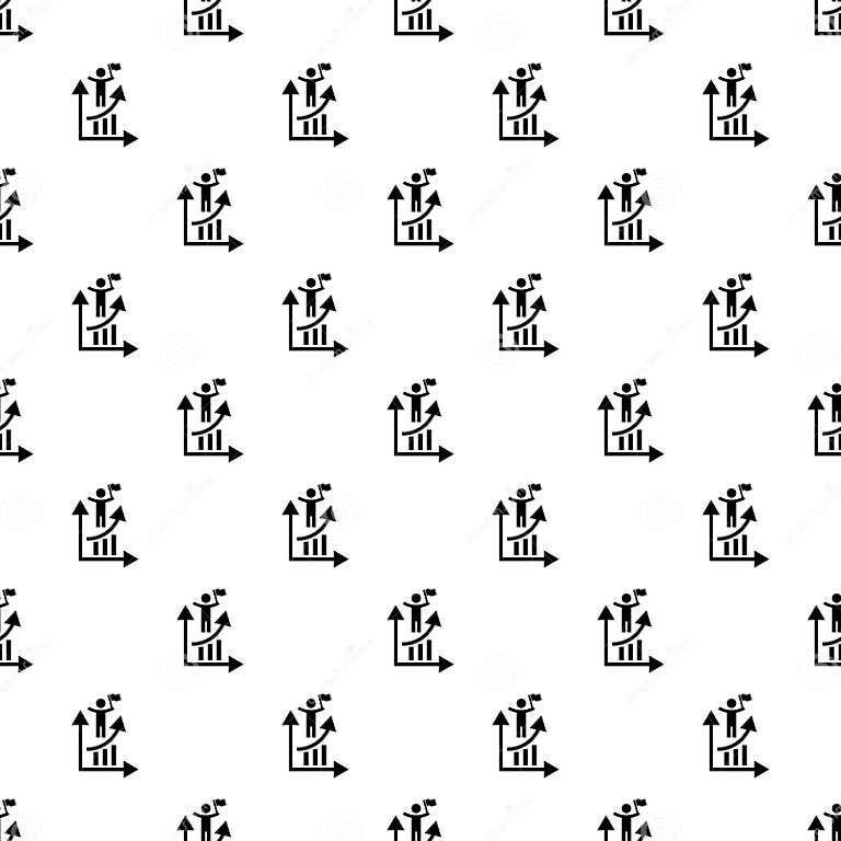 Man Grow Up Chart Pattern Seamless Vector Stock Vector - Illustration ...