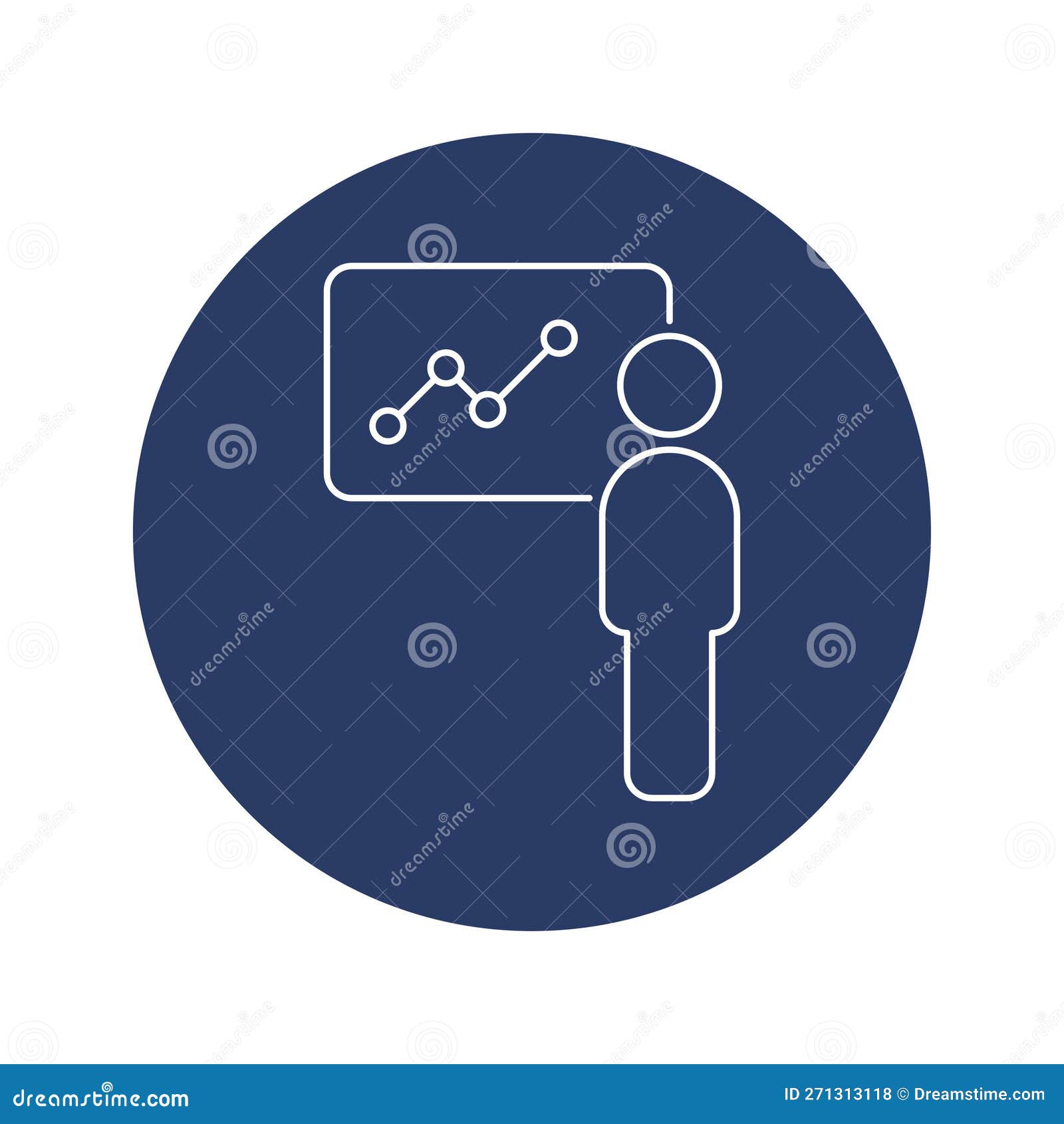 Man, Growth, Business Growth Presentation Icon Stock Vector ...