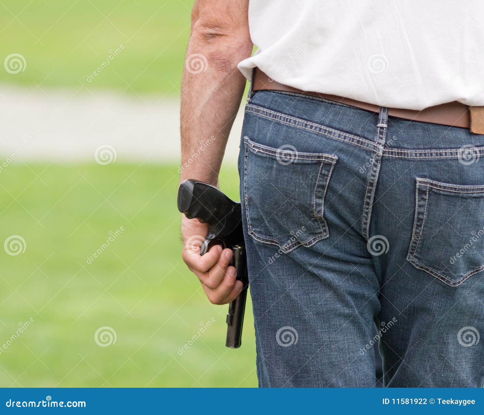 Man with gun stock photo. Image of weapon, secure, firearm - 11581922