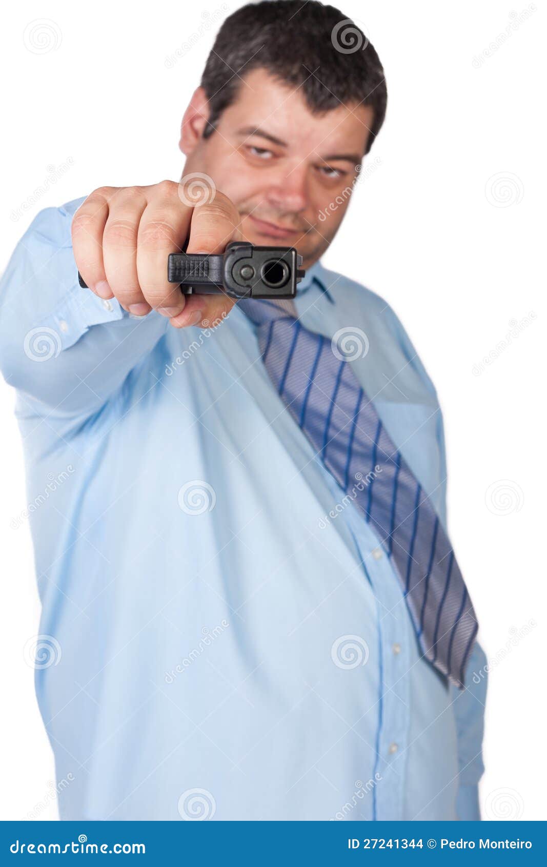Man with a gun stock photo. Image of elegant, caucasian - 27241344
