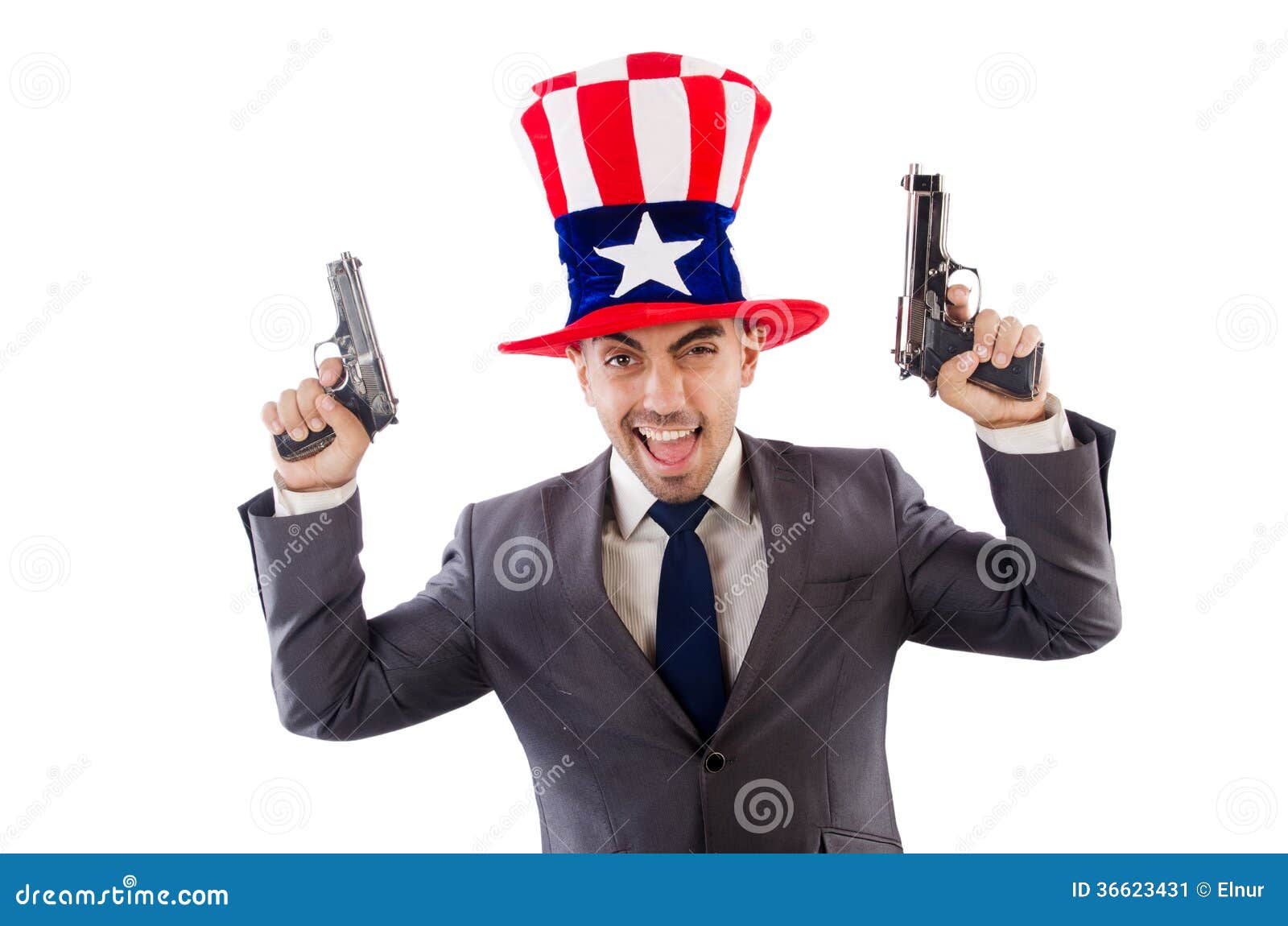 Man with gun stock image. Image of male, revolver, security - 36623431