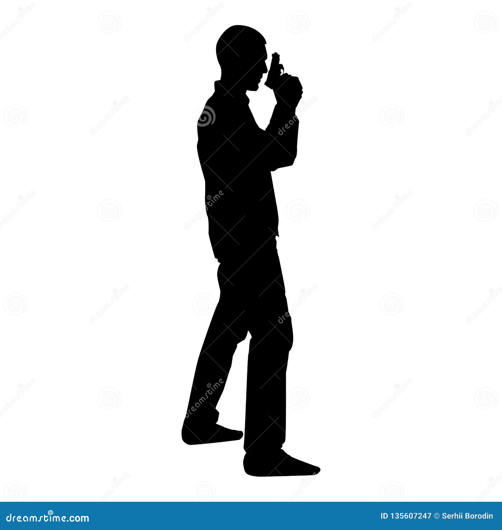 Man with Gun Hazard Concept Icon Black Color Vector Illustration Flat ... Man with Gun Hazard Concept Icon Black Color Vector Illustration Flat ...