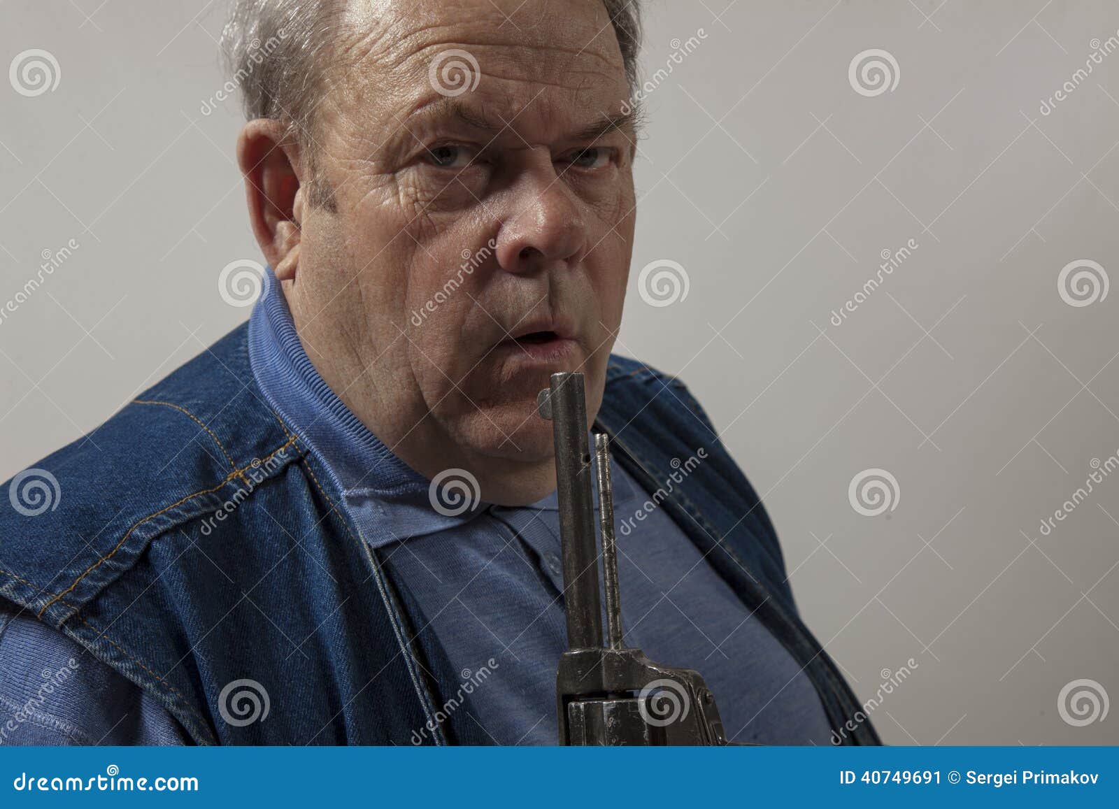 Man with gun stock image. Image of handgun, isolated - 40749691