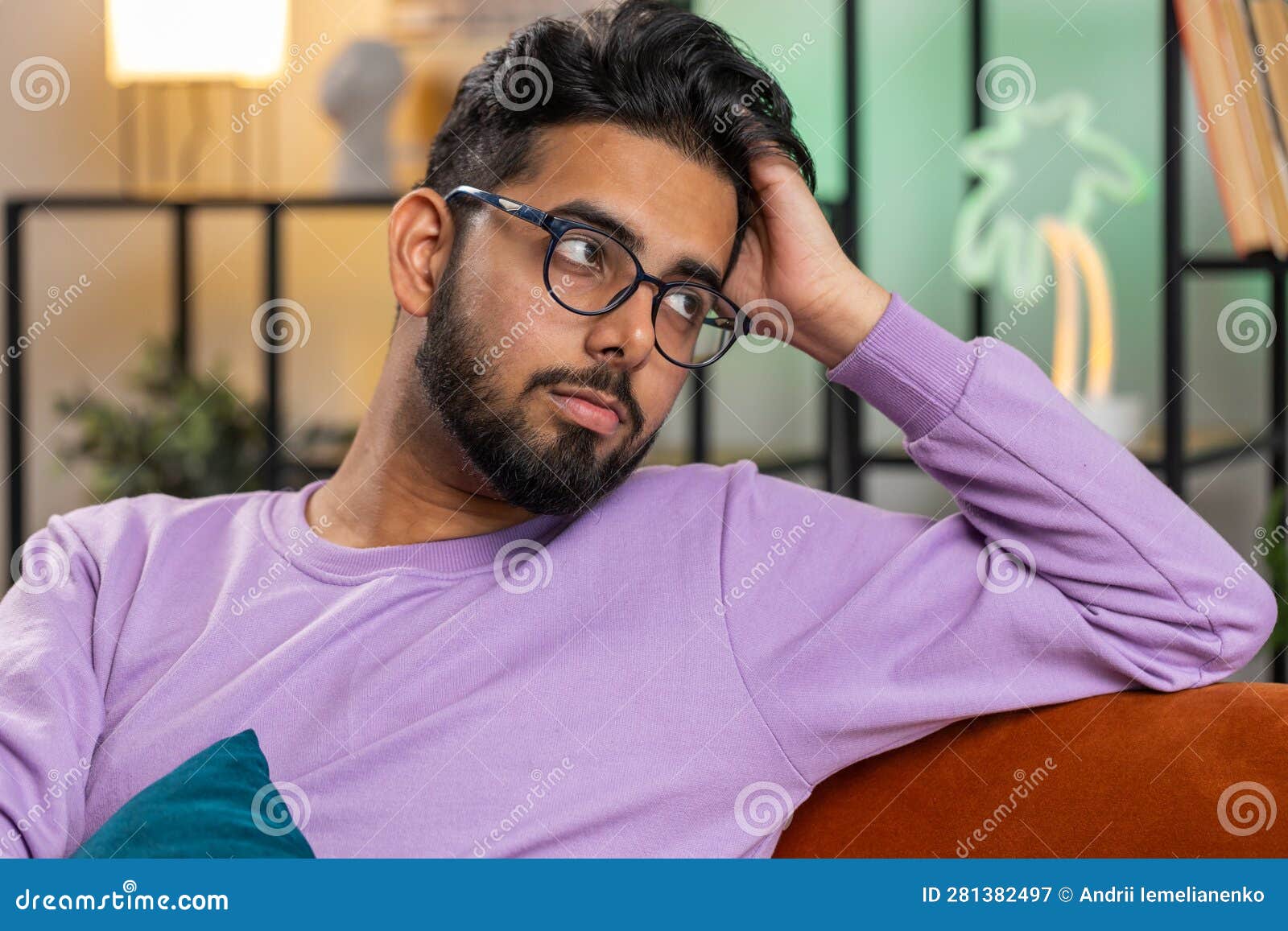 Man Guy at Home Suffers from Unfair Situation Problem, Break Up ...